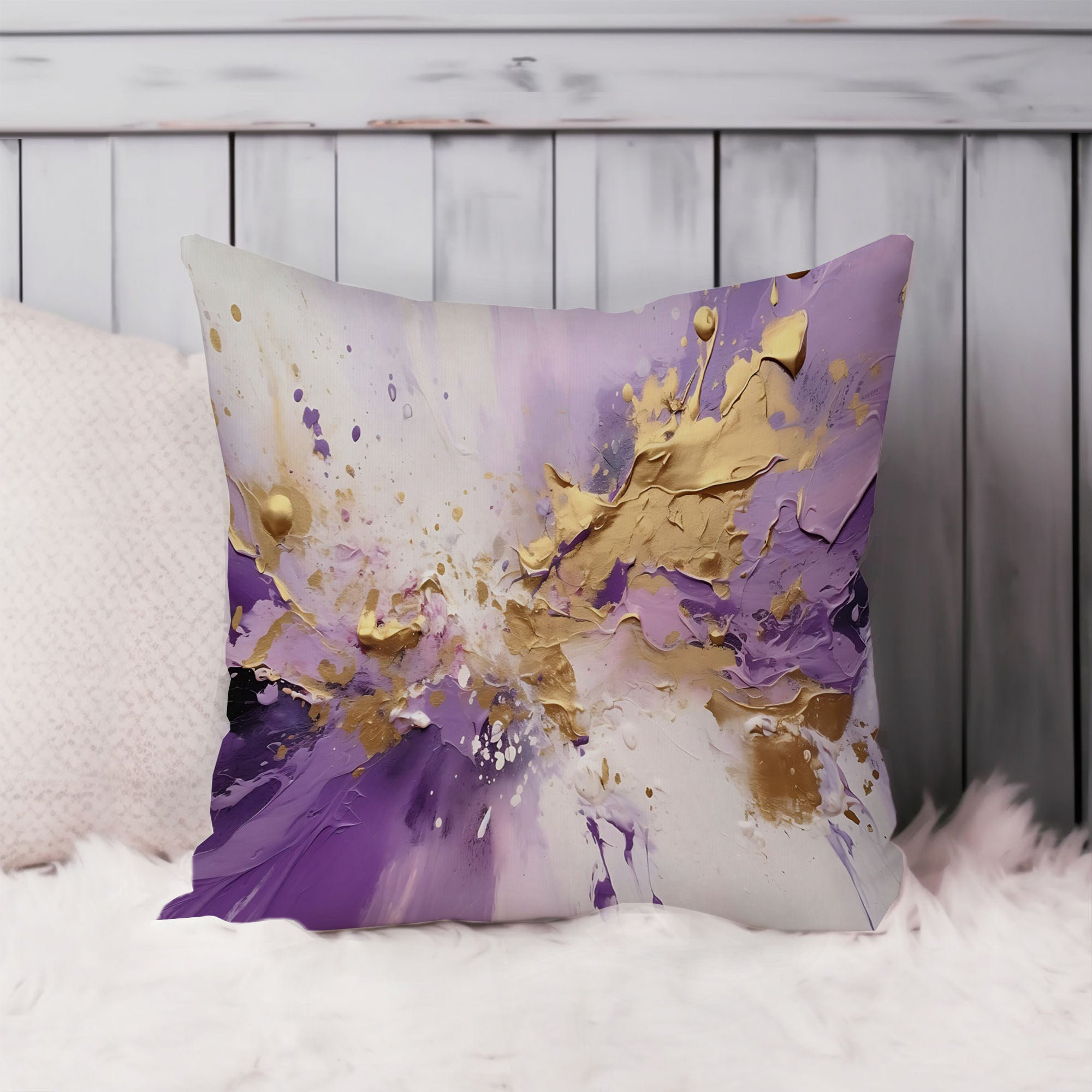Ethan Taylor Abstract Purple Symphony Paint Brush Strokes Modern ...