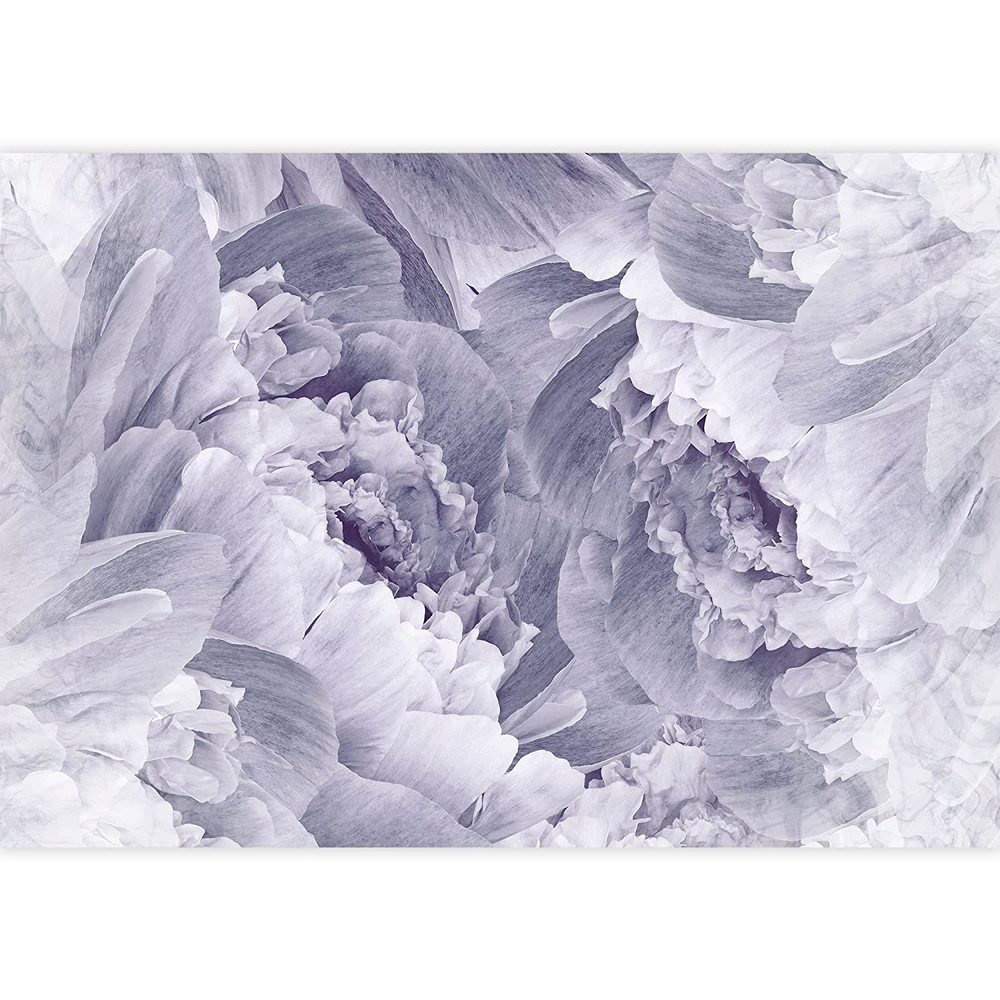 IDEA4WALL Duotone Flowers Wall Mural | Wayfair