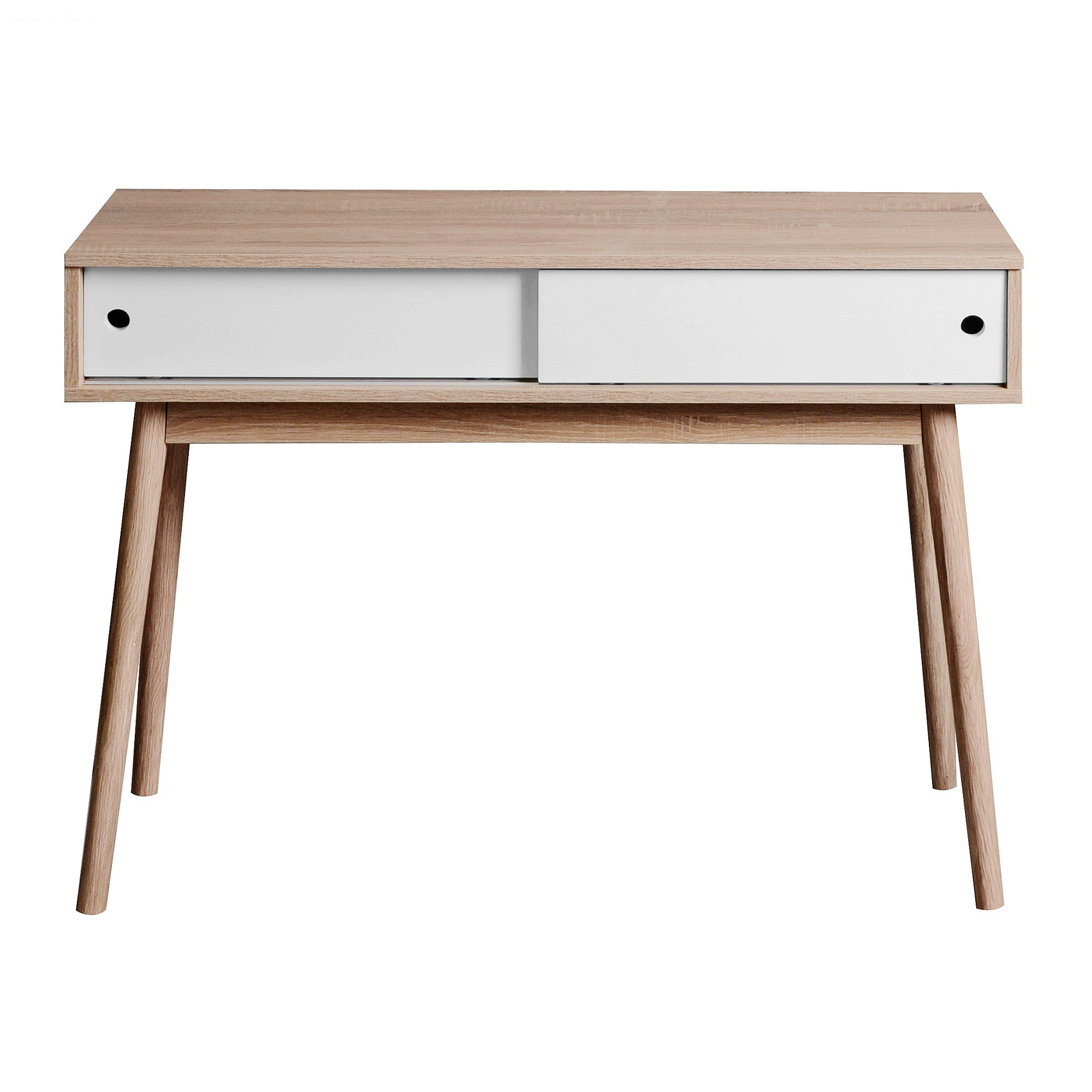 George Oliver Entryway Table With 2 Sliding Doors, Console Table With ...