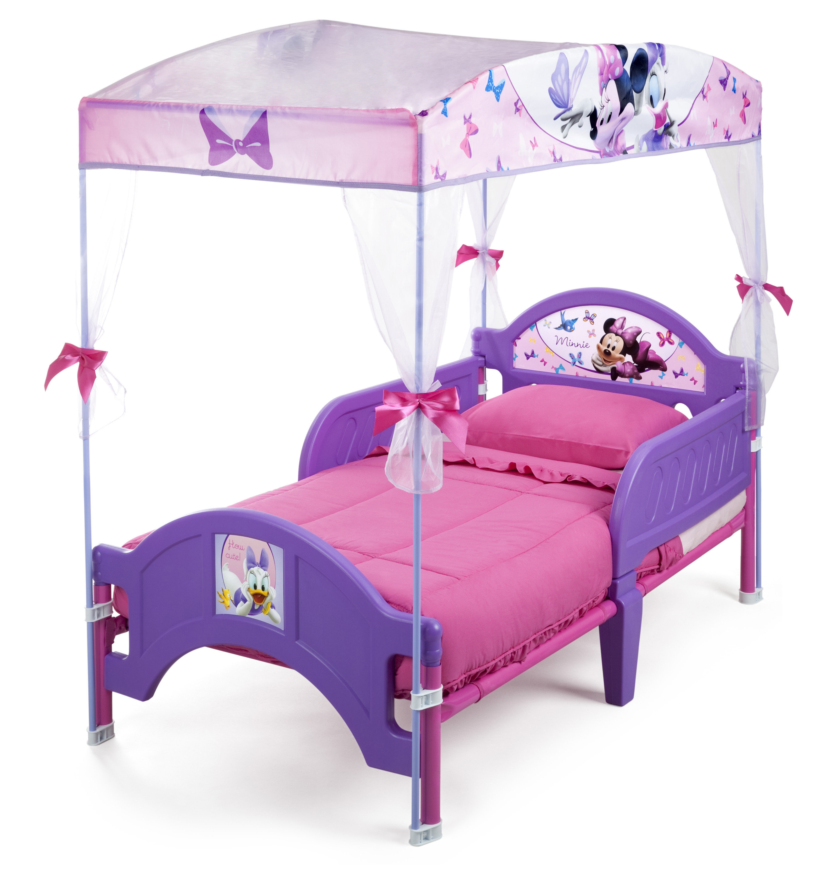 Delta Children Disney Minnie Mouse Bow-tique Convertible Toddler Bed ...