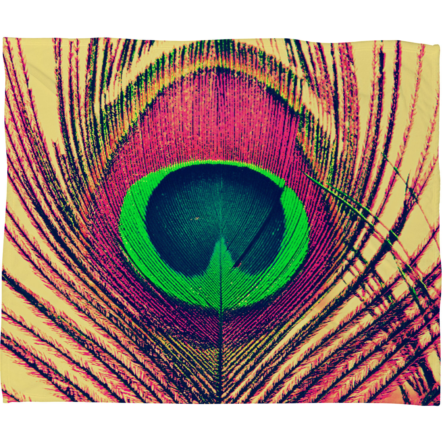 Deny Designs Peacock 2 Throw Blanket | Wayfair