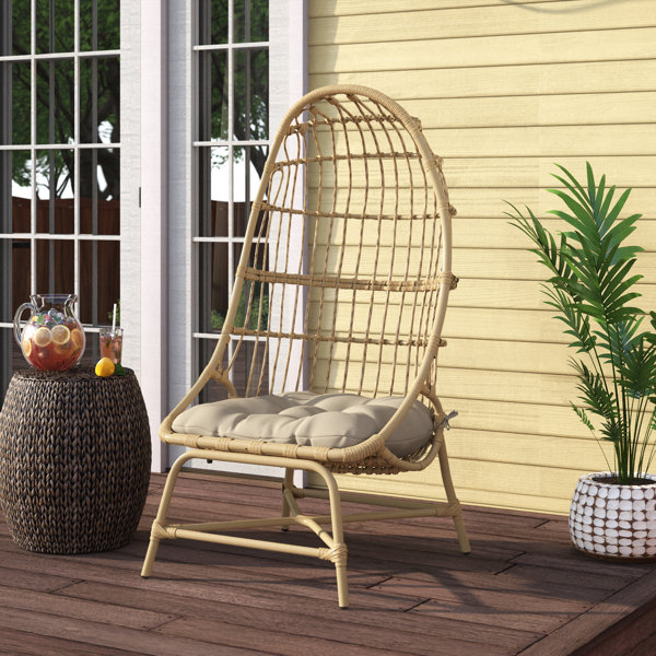 Beachcrest Home Verrill Premium All-Weather Wicker Outdoor Armless ...