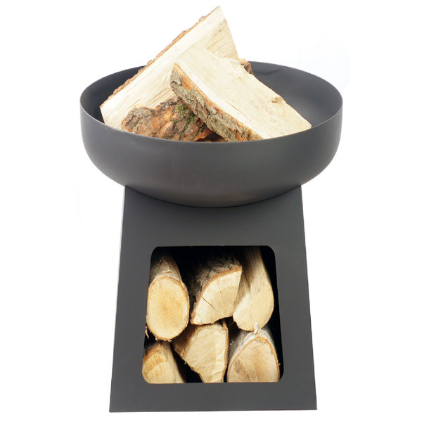 Ivy Bronx FATANA 70 Cm Black Steel Brazier | Wayfair.co.uk