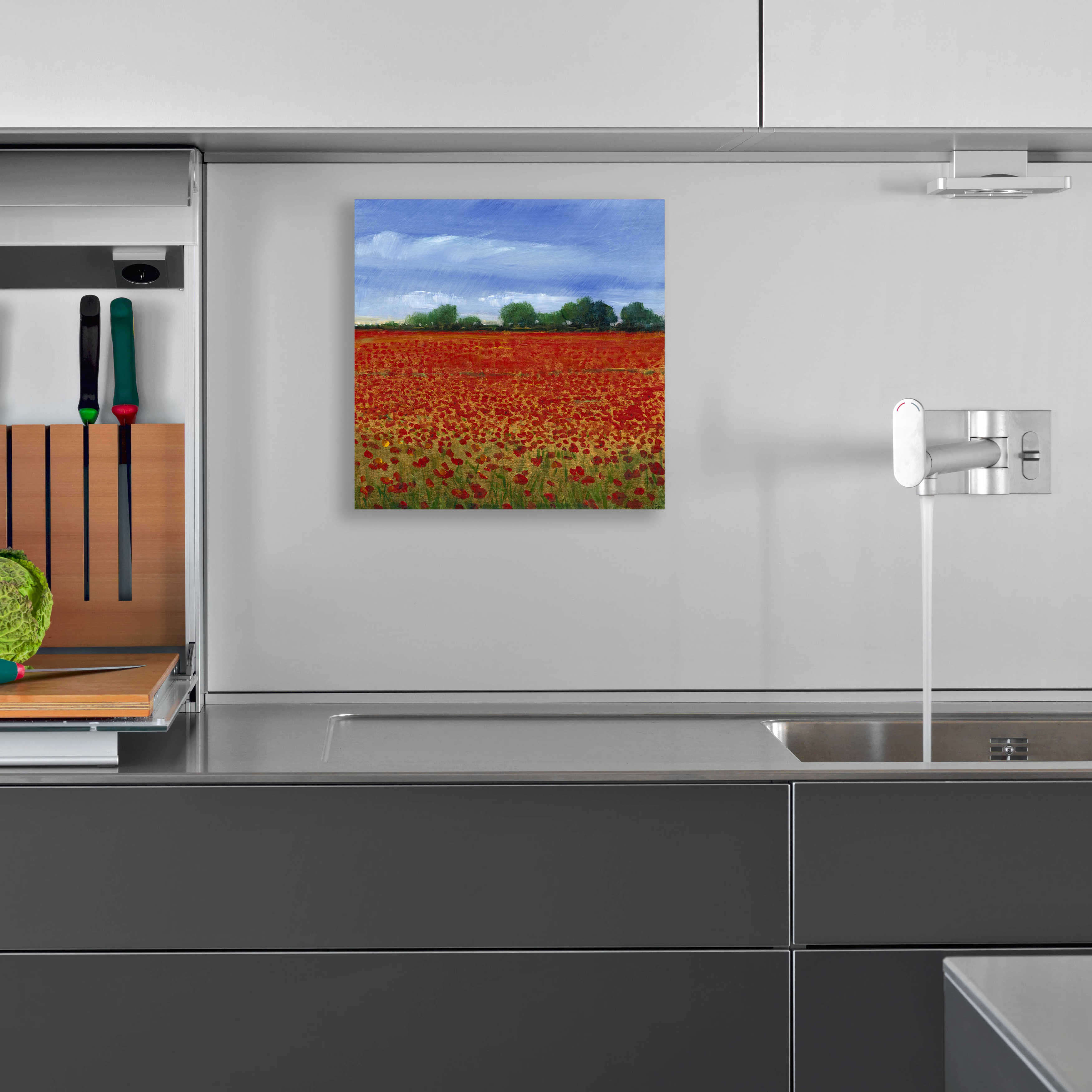 Winston Porter " Epic Art 'Field Of Poppies II' By Tim O'Toole, Acrylic ...