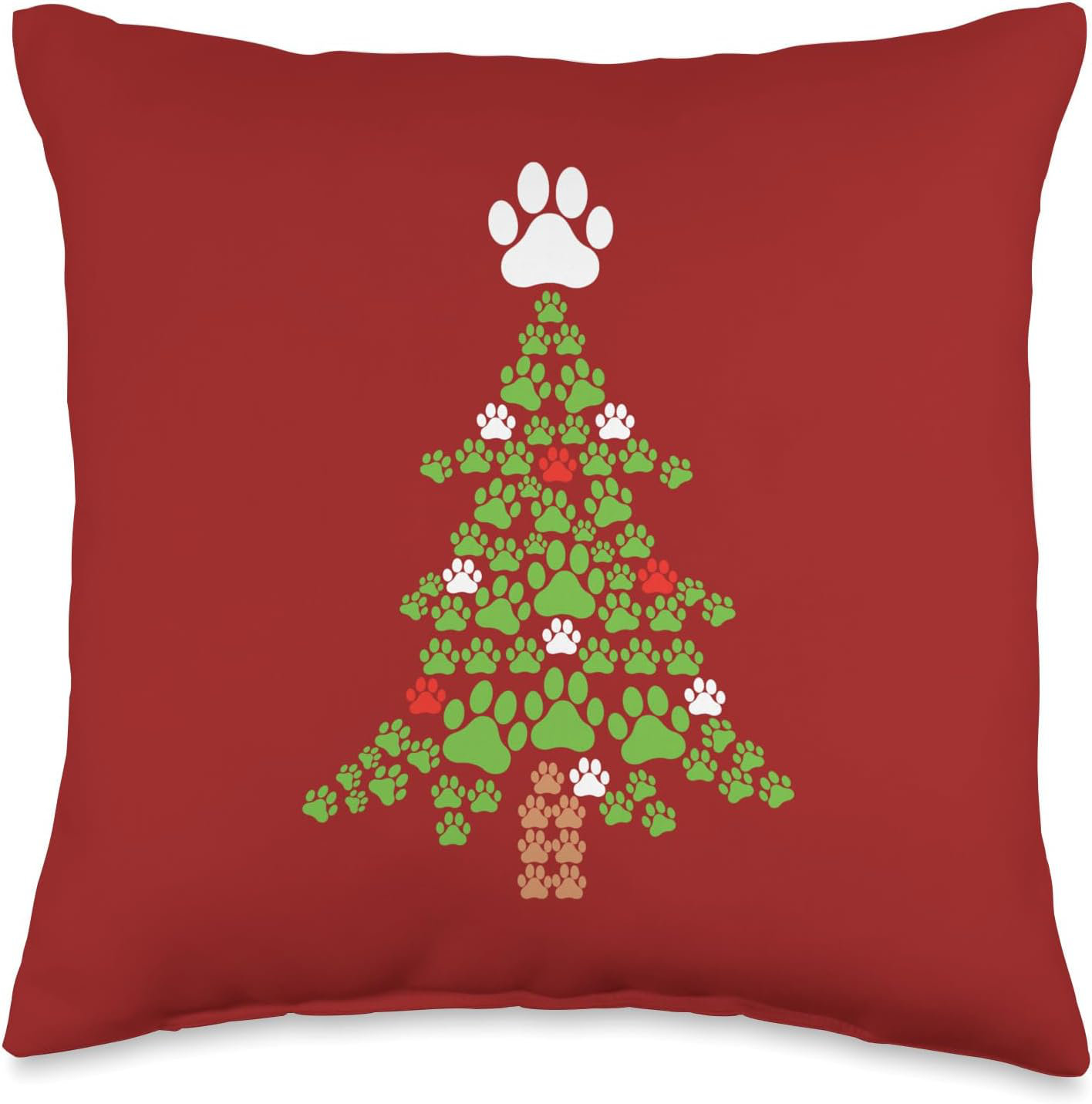 AMIPOR Christmas Paw Print Decorations,Dog Paw Print Christmas Tree ...
