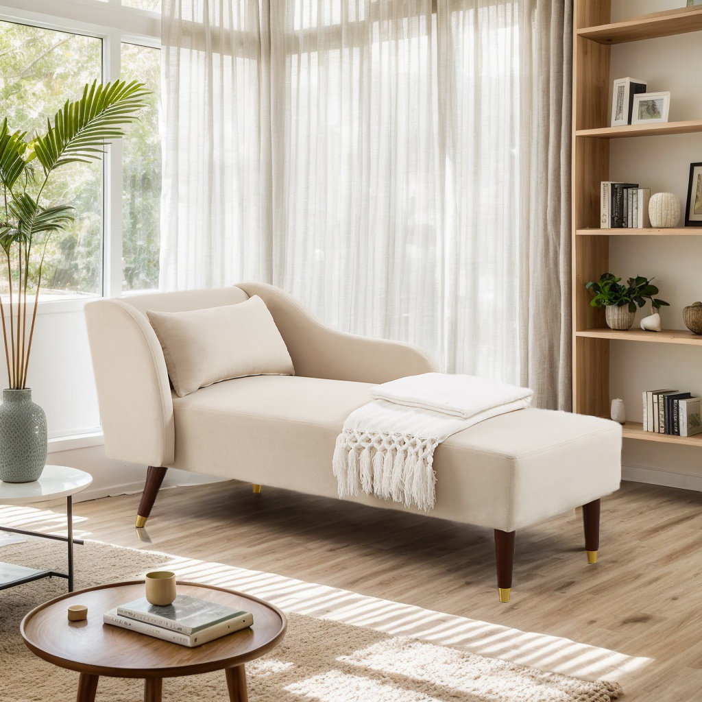 Mercer41 Dunwall Velvet Chaise Lounge | Wayfair