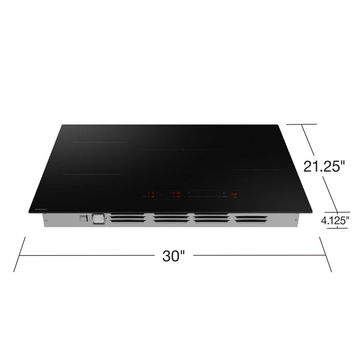 Samsung 30" Induction Cooktop with Anti-Scratch Matte Glass and Sync ...