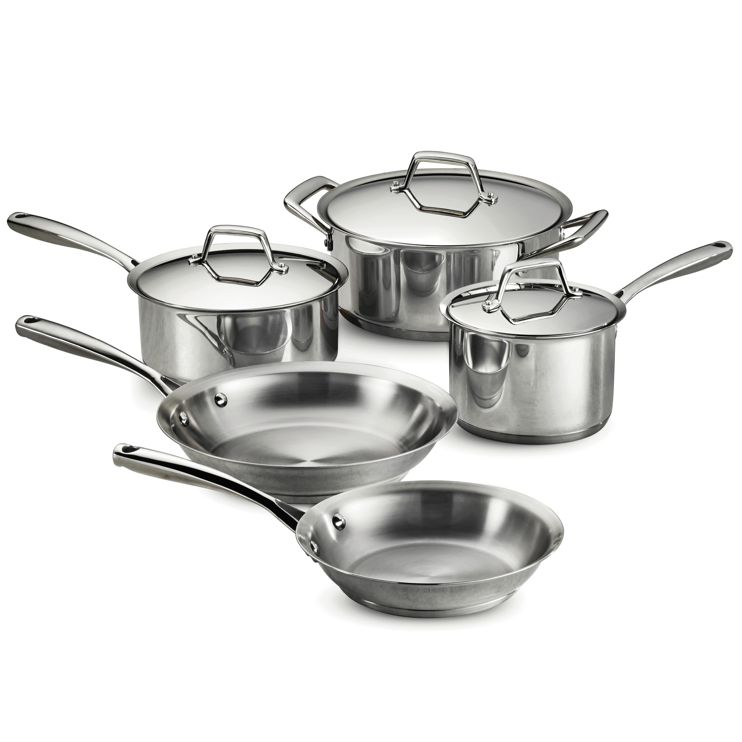 Tramontina Gourmet Prima 8 Piece Stainless Steel Cookware Set & Reviews ...
