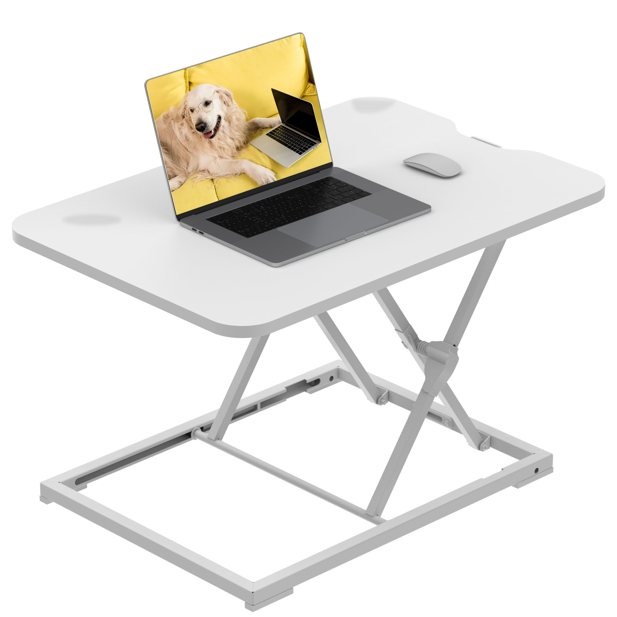 Inbox Zero 27Inch Standing Desk Converter Ultra Low Profile Stand Up ...