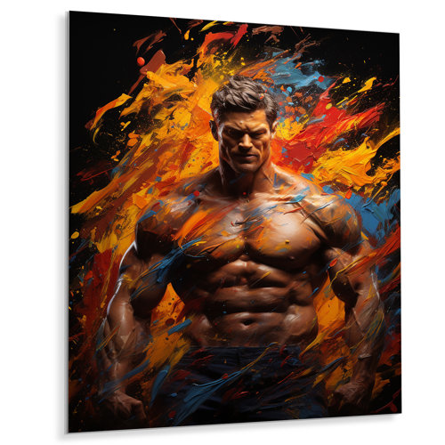 Winston Porter Bodybuilding Muscle Symphony II On Metal Print | Wayfair