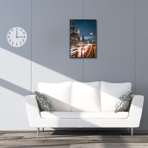 Hokku Designs Aamanda 16x24 Picture Frame without Mat, Black Metal ...