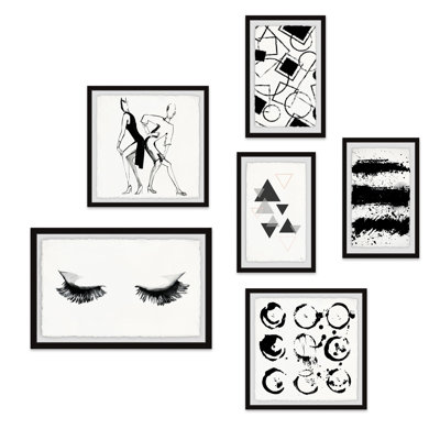 solid black and white art