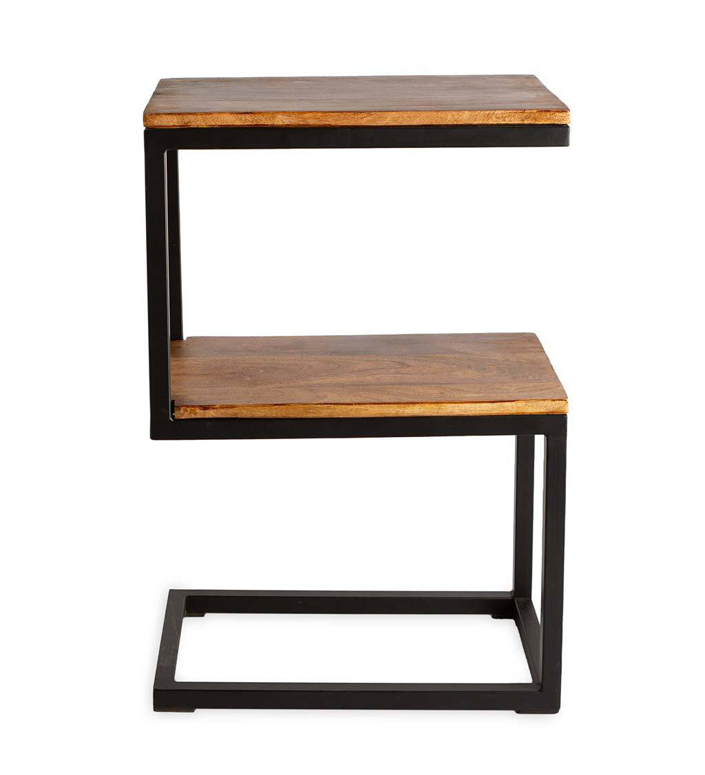 17 Stories Solid Wood C Table End Table with Storage | Wayfair