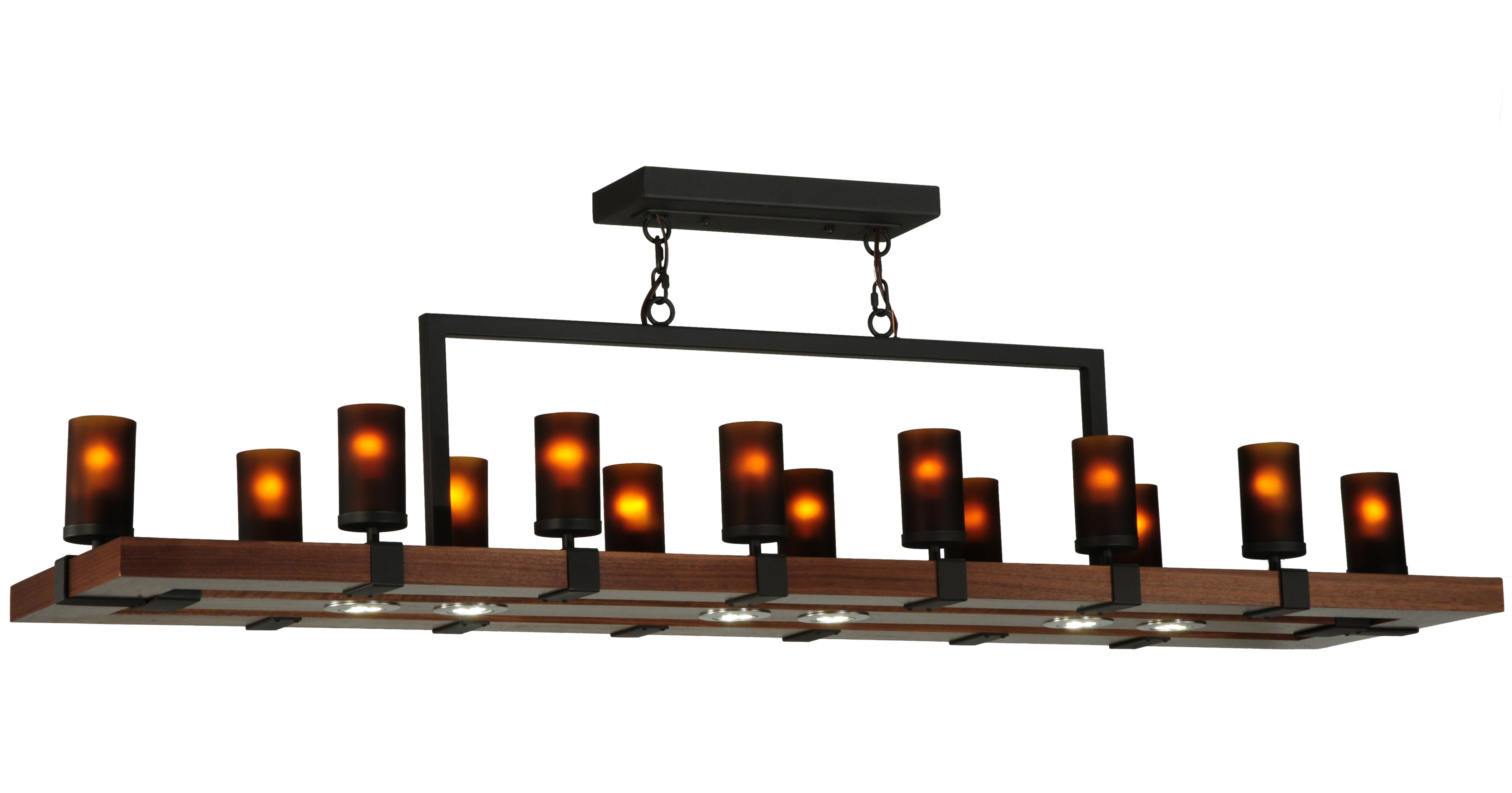 Meyda Lighting 72" W Grand Terrace 14 Lt Led Oblong Chandelier | Perigold