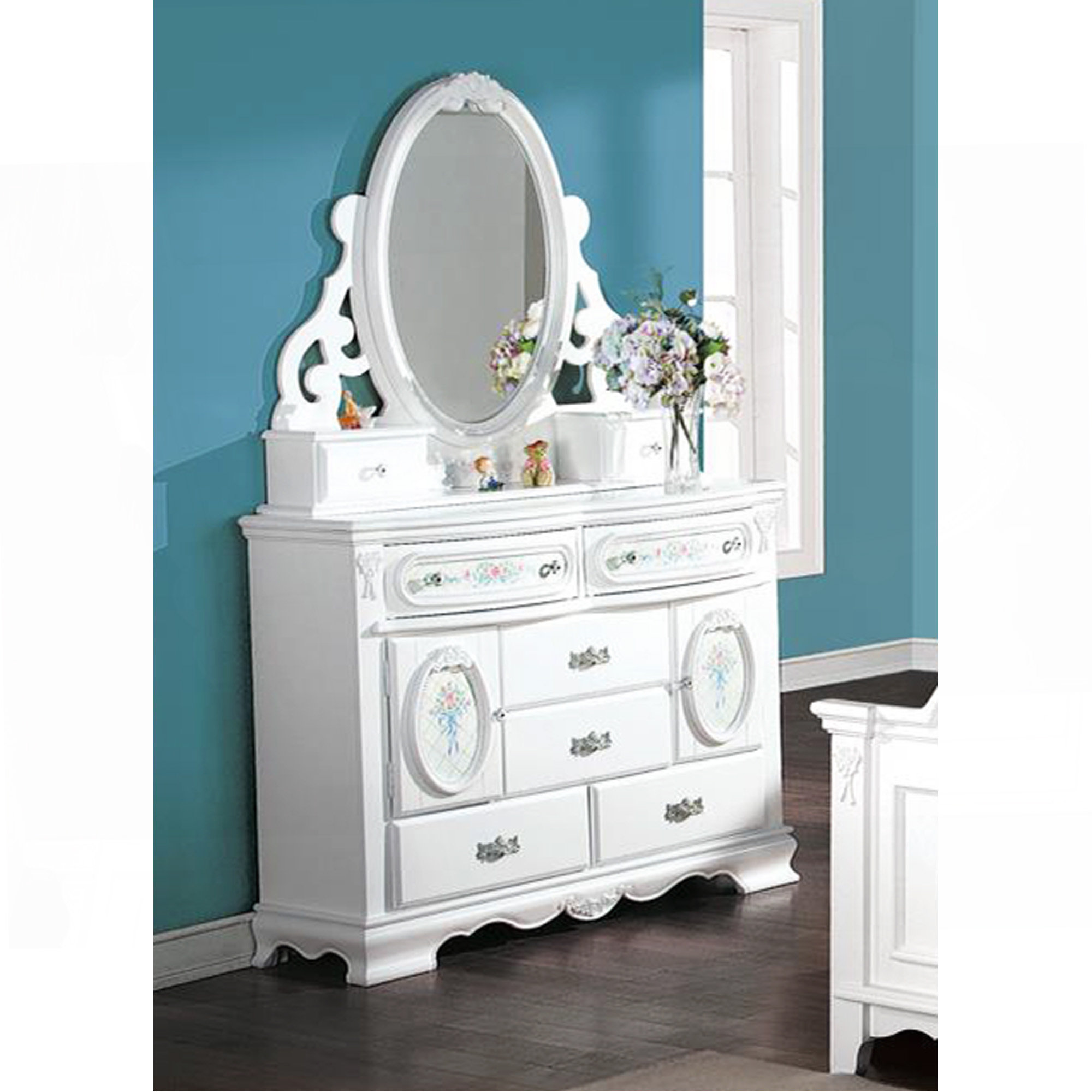 Lark Manor™ Elegant Jewelry Mirror With Drawers For Organized And ...