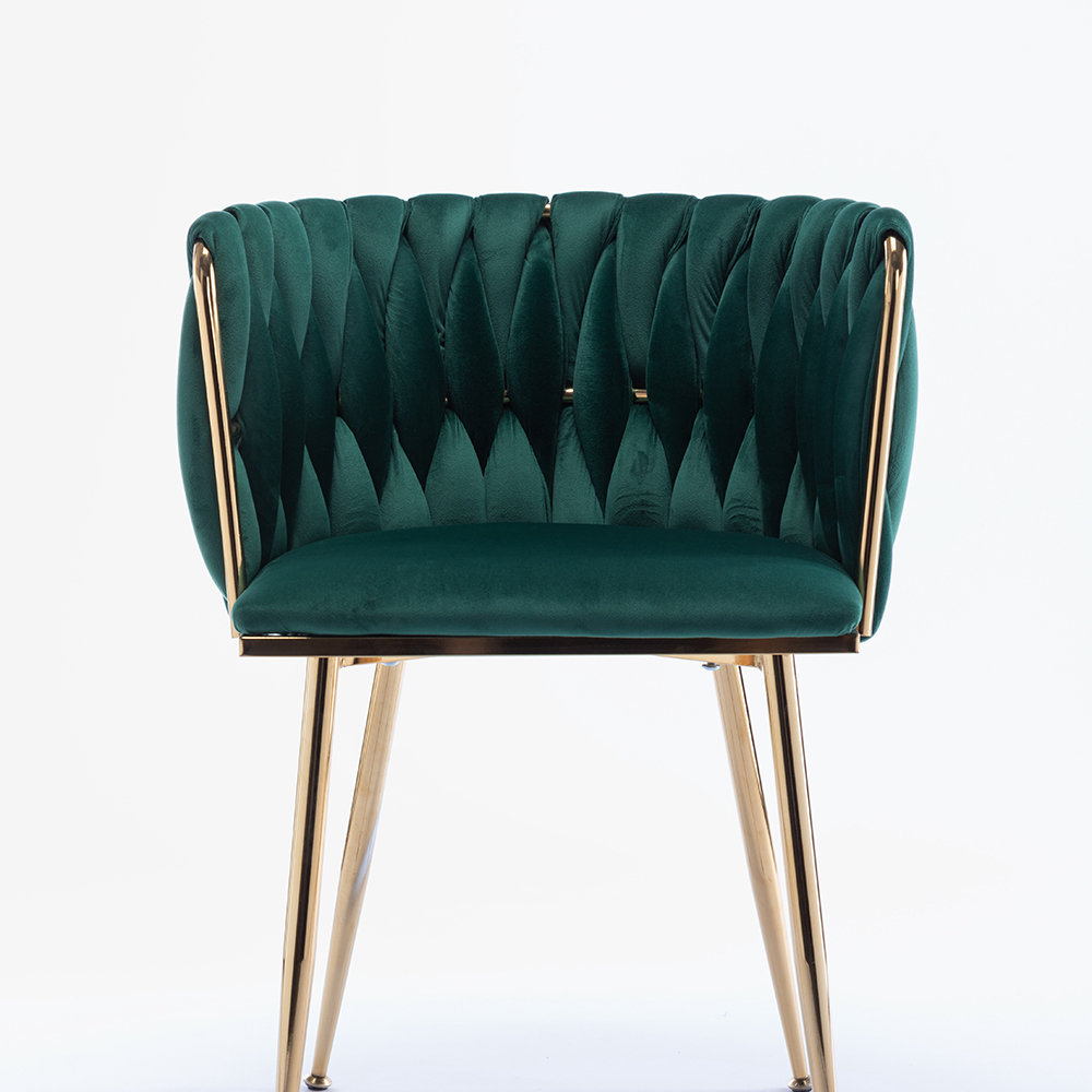 Everly Quinn Dorchester Velvet Upholstered Side Chair,Upholstered dining room chair,dinning ...