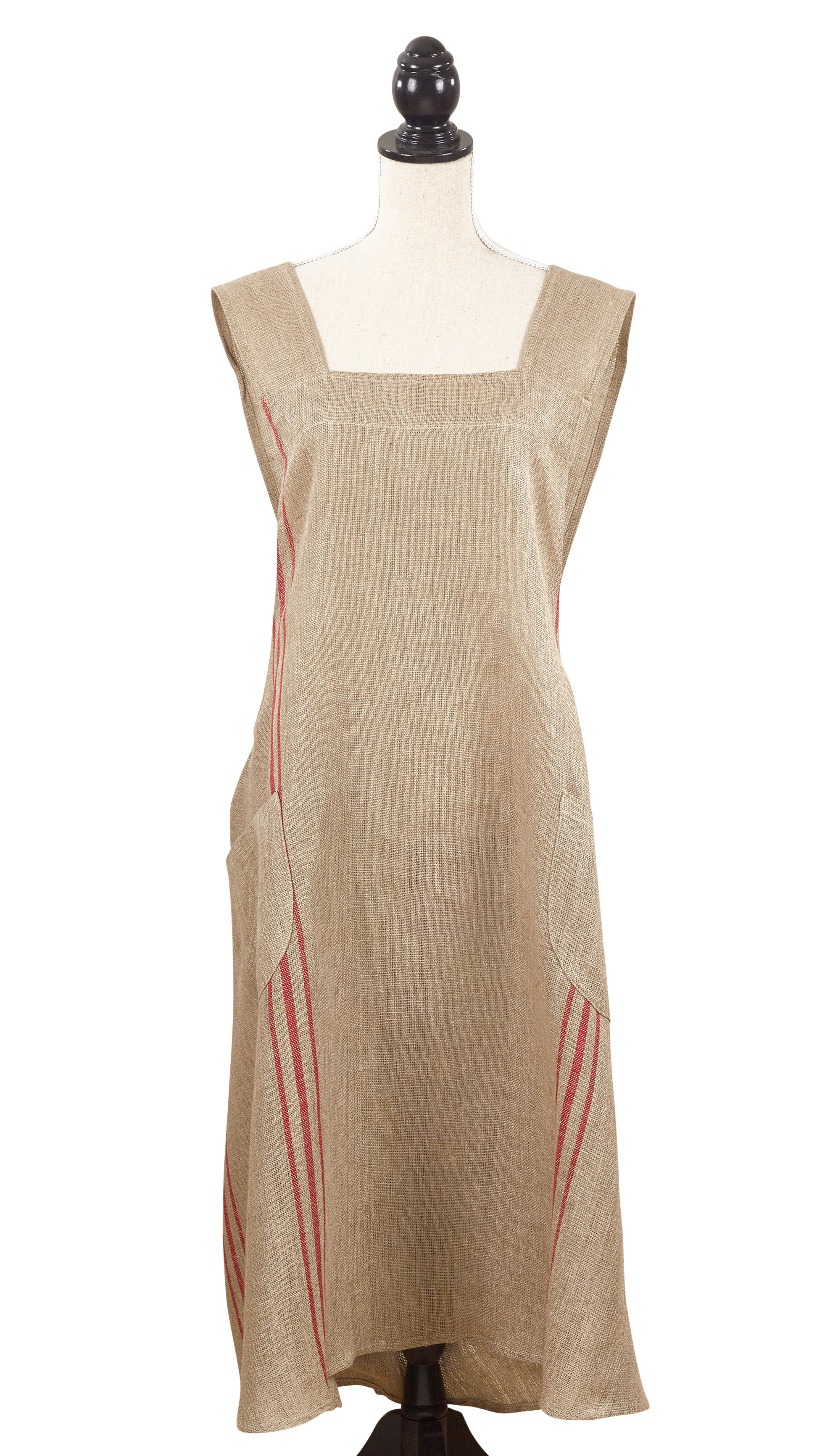 Gracie Oaks Criss Cross Striped Linen Apron & Reviews - Wayfair Canada