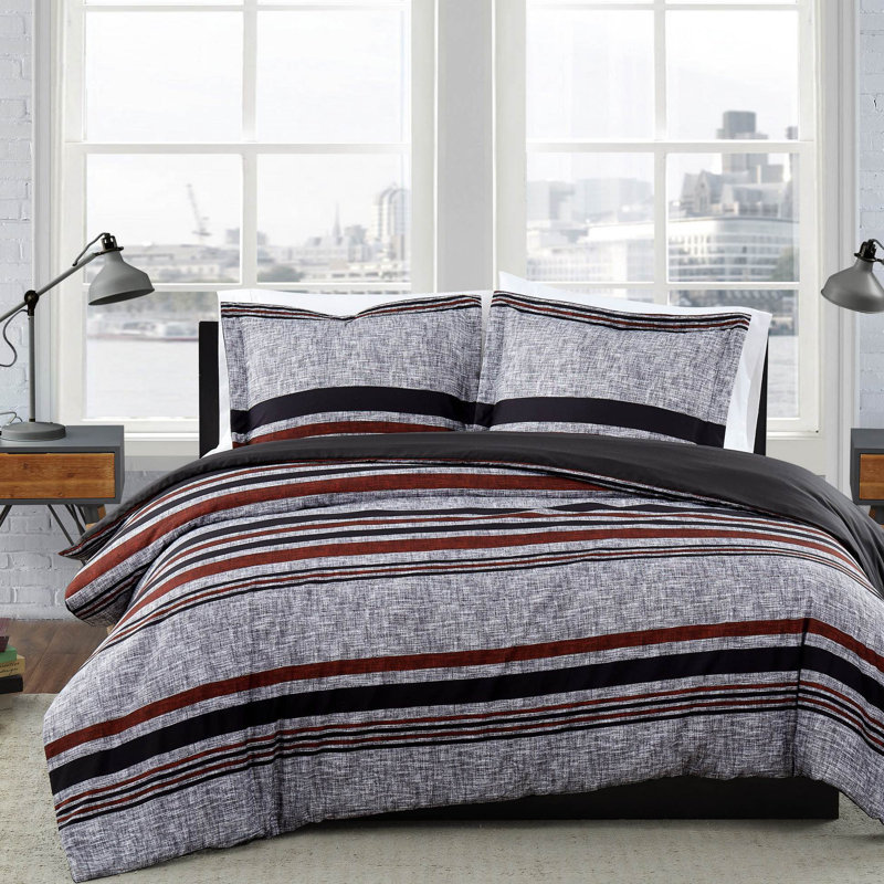 London Fog Warren Stripe Comforter Set & Reviews | Wayfair