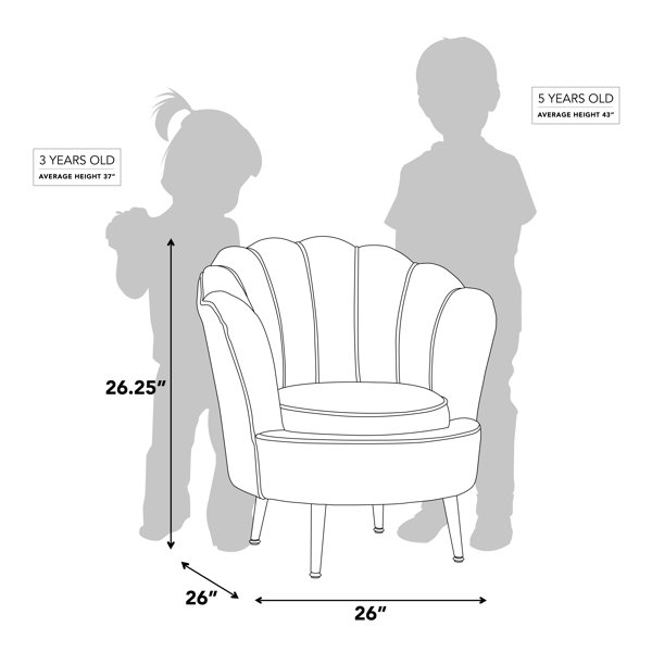 Second Story Home Alana Kids Club Chair and Stool & Reviews | Wayfair