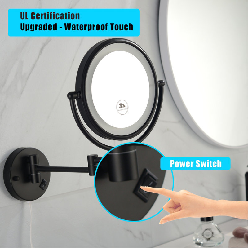 Symple Stuff Versatile Wall Mounted Makeup Vanity Mirror With Advanced ...