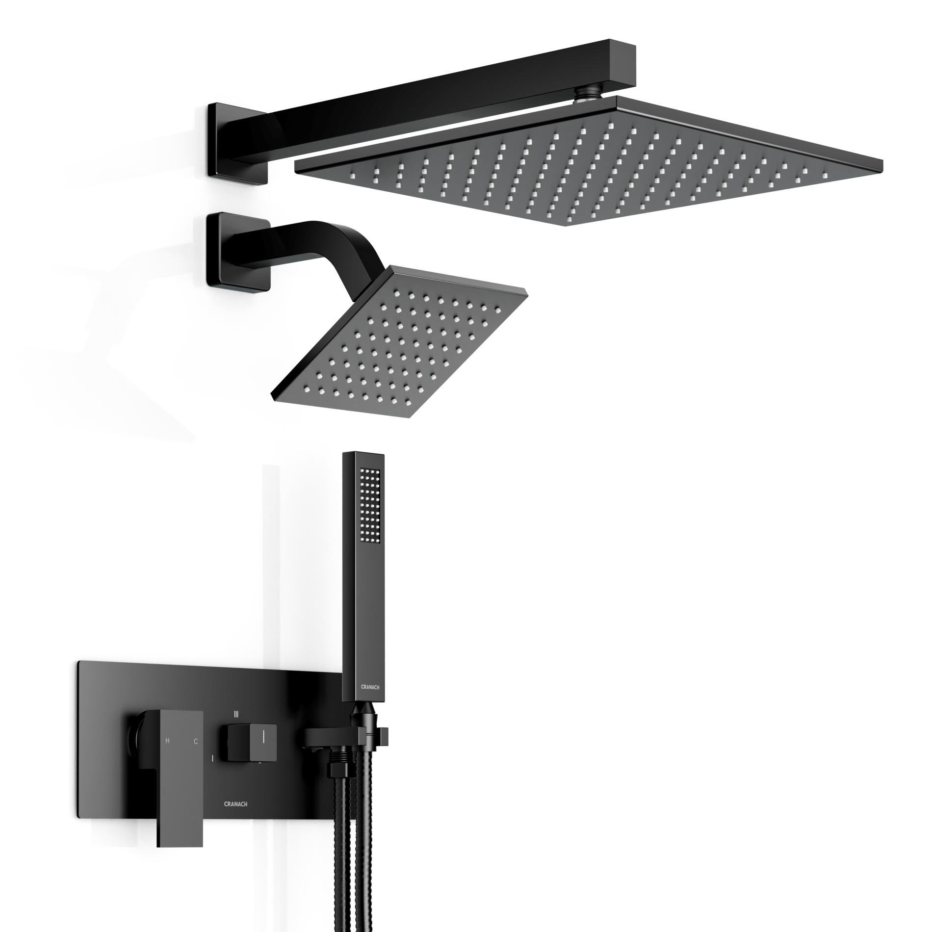 CRANACH Crozet Pressure Balance Shower System with 12" Square Rain ...