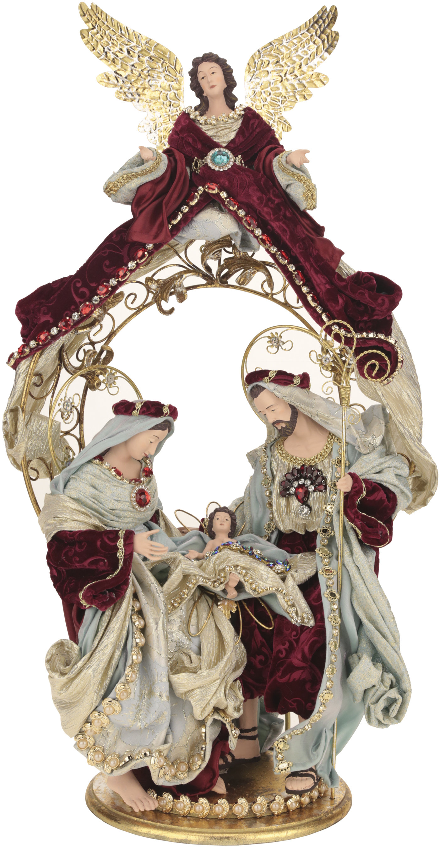 Mark Roberts Holy Family With Angel On Creche | Wayfair