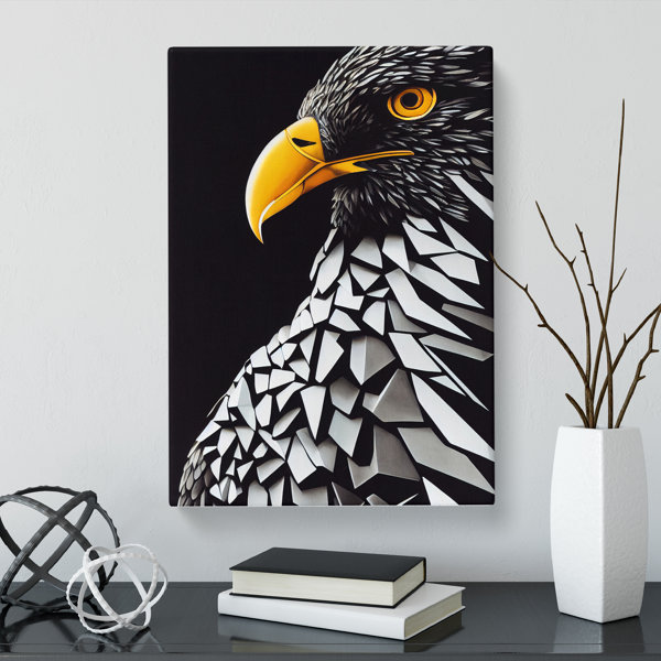 Marlow Home Co. CAN-V0523-2281X Smashed Eagle - Wrapped Canvas Graphic ...