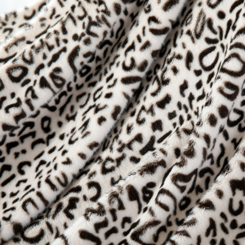 Home Soft Things Snow Leopard Faux Fur Throw | Wayfair