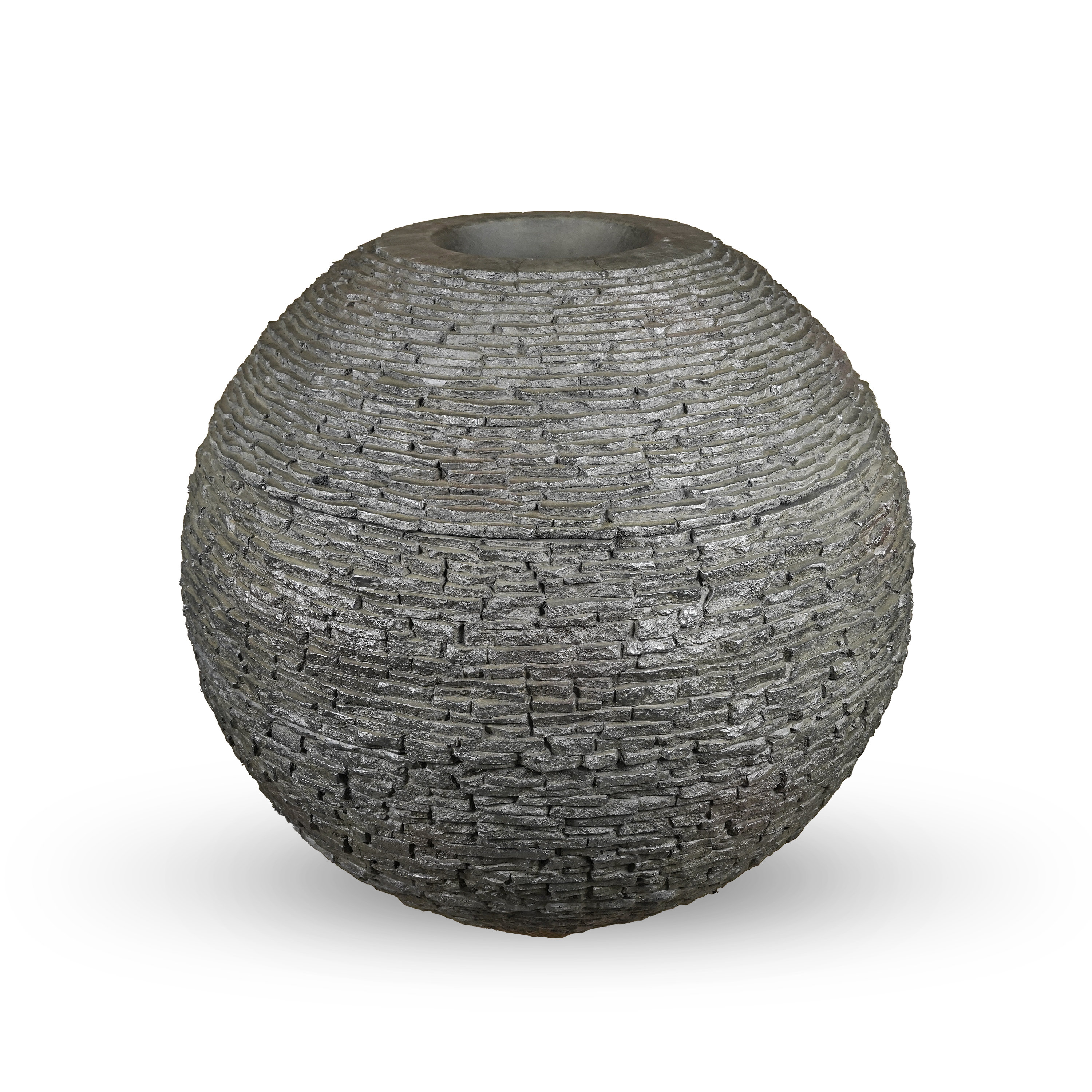 Aquascape Stacked Slate Sphere Water Fountain, 72 Inch Dia (1.83 M ...