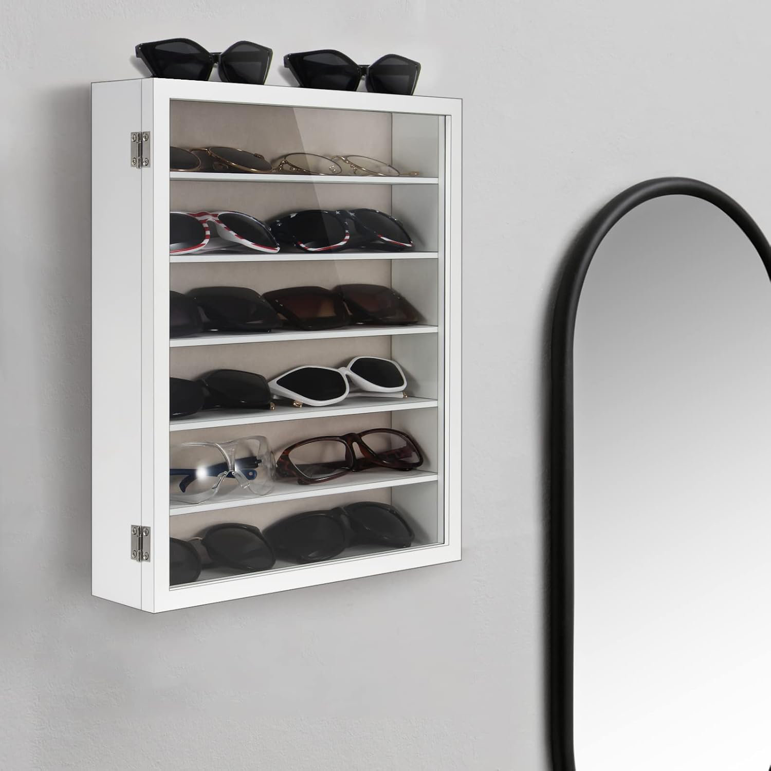 Latitude Run® Sunglasses Organizer Storage Wall Mounted, Eyewear ...