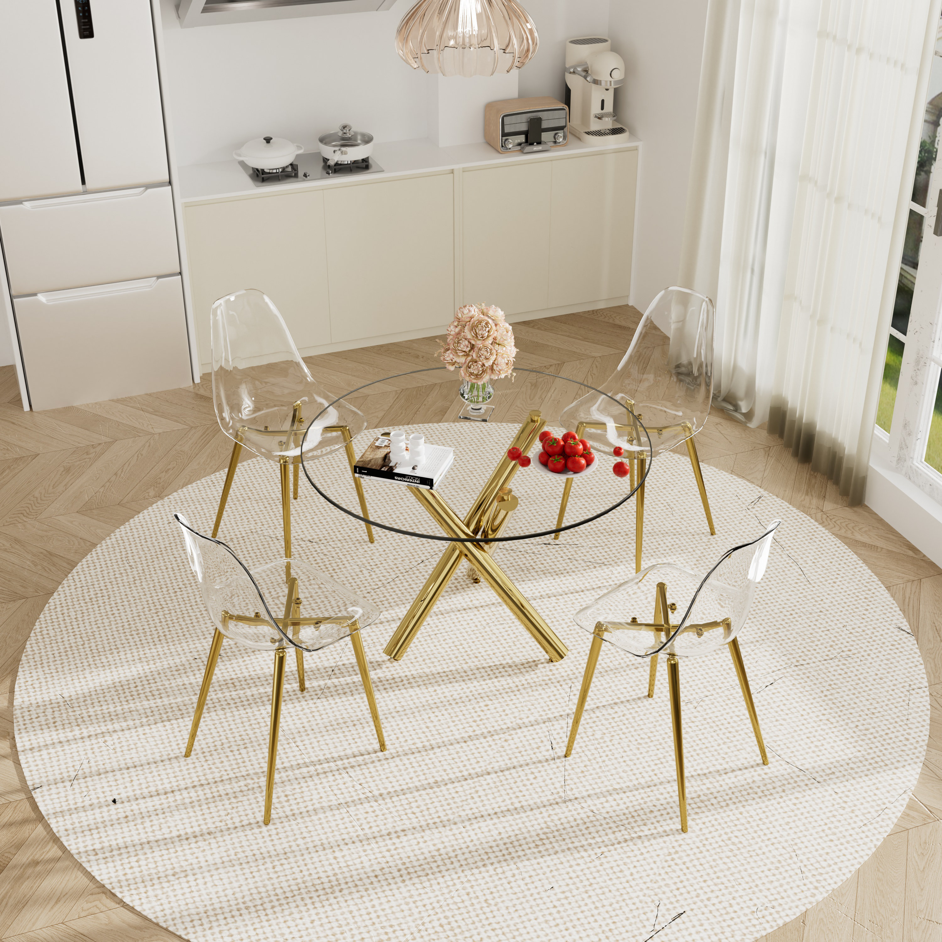 Mercer41 Glass Dining Set | Wayfair