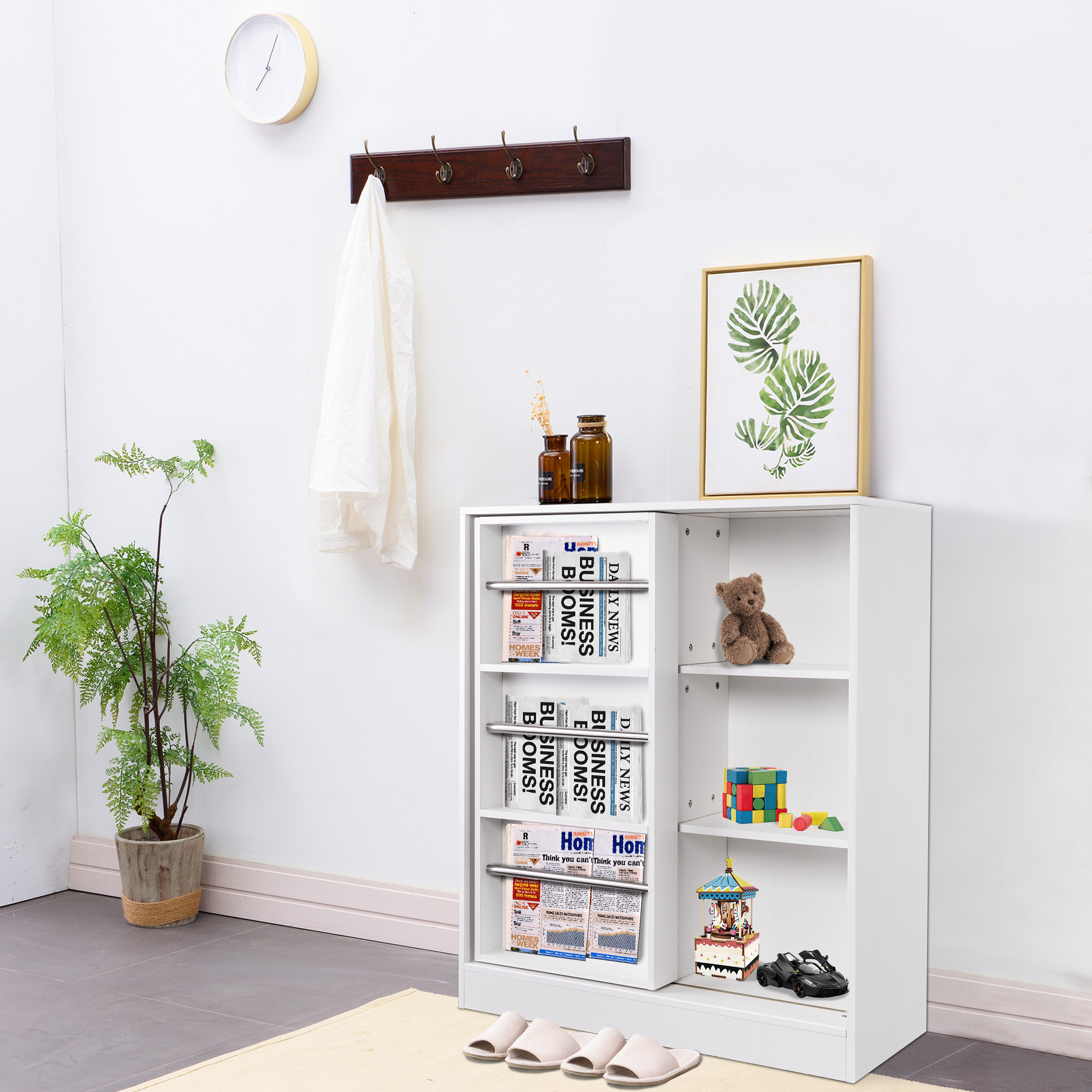 Latitude Run® Modern White Bookcase | Wayfair