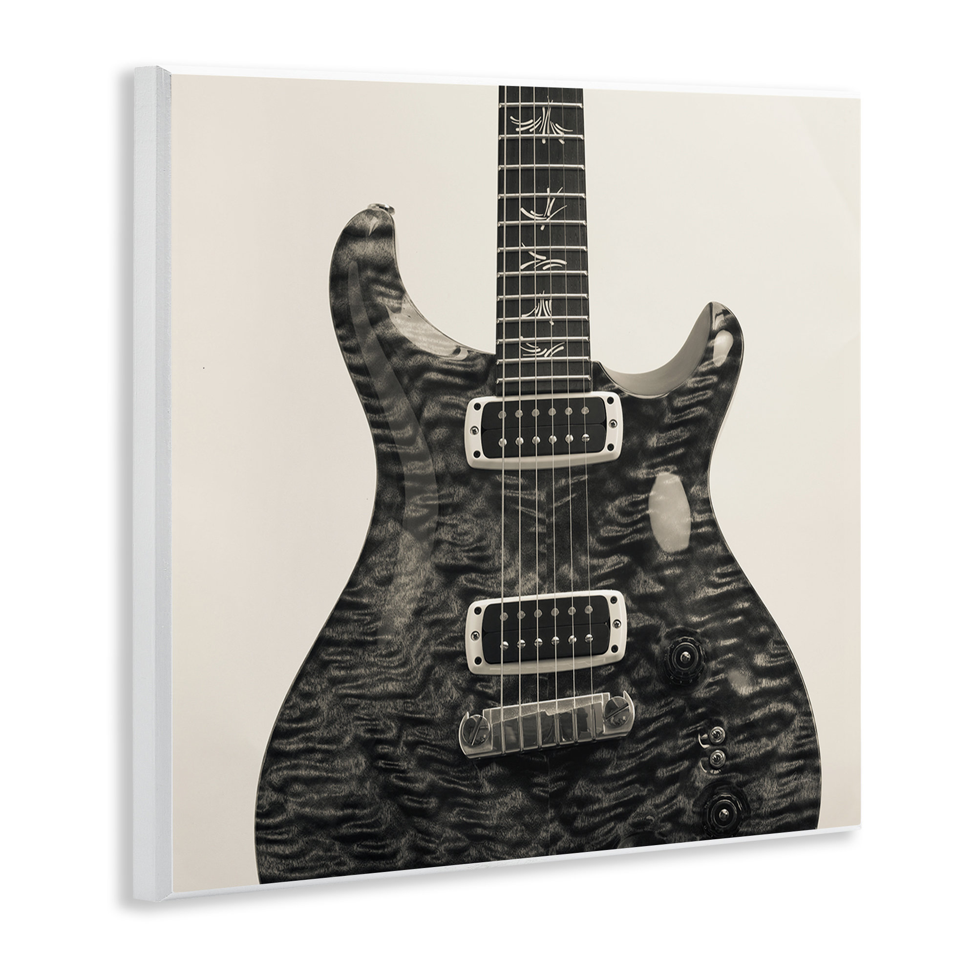 Stupell Industries Wave Patterned Guitar Wall Plaque Art by Deborah ...