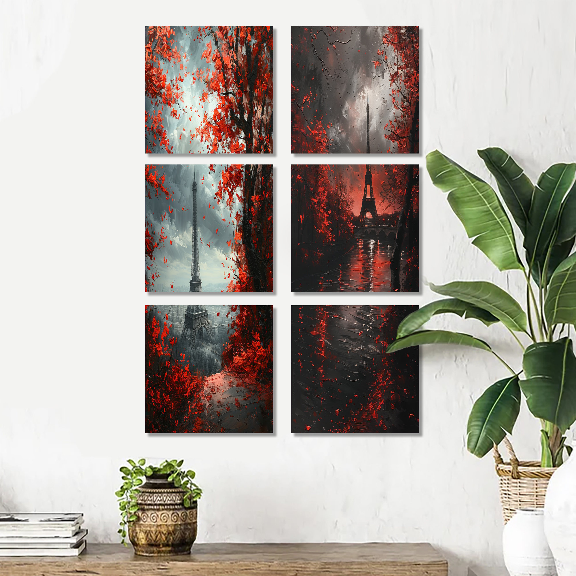 Lark Manor™ Red And Grey Eiffel Tower Magic In Paris - City Paris ...
