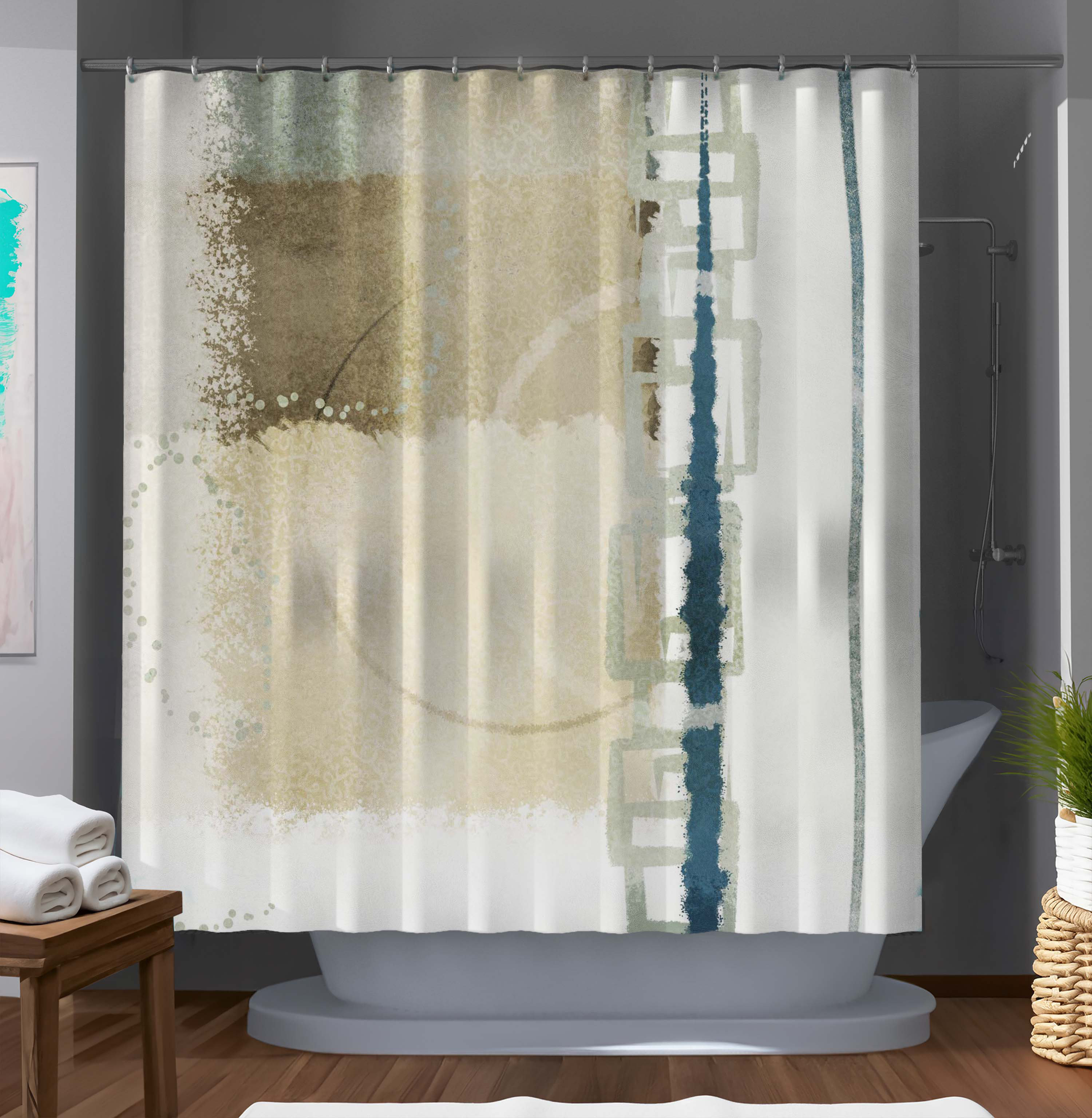 East Urban Home Filloreta Shower Curtain | Wayfair