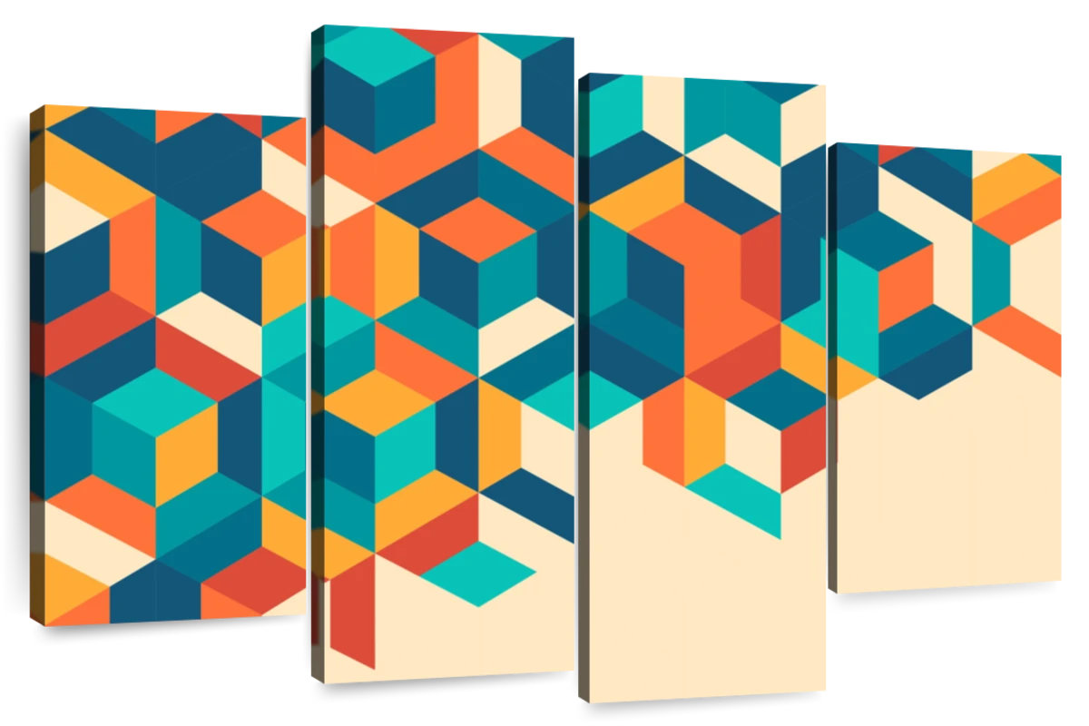 Corrigan Studio® Retro Cube Abstract | Wayfair