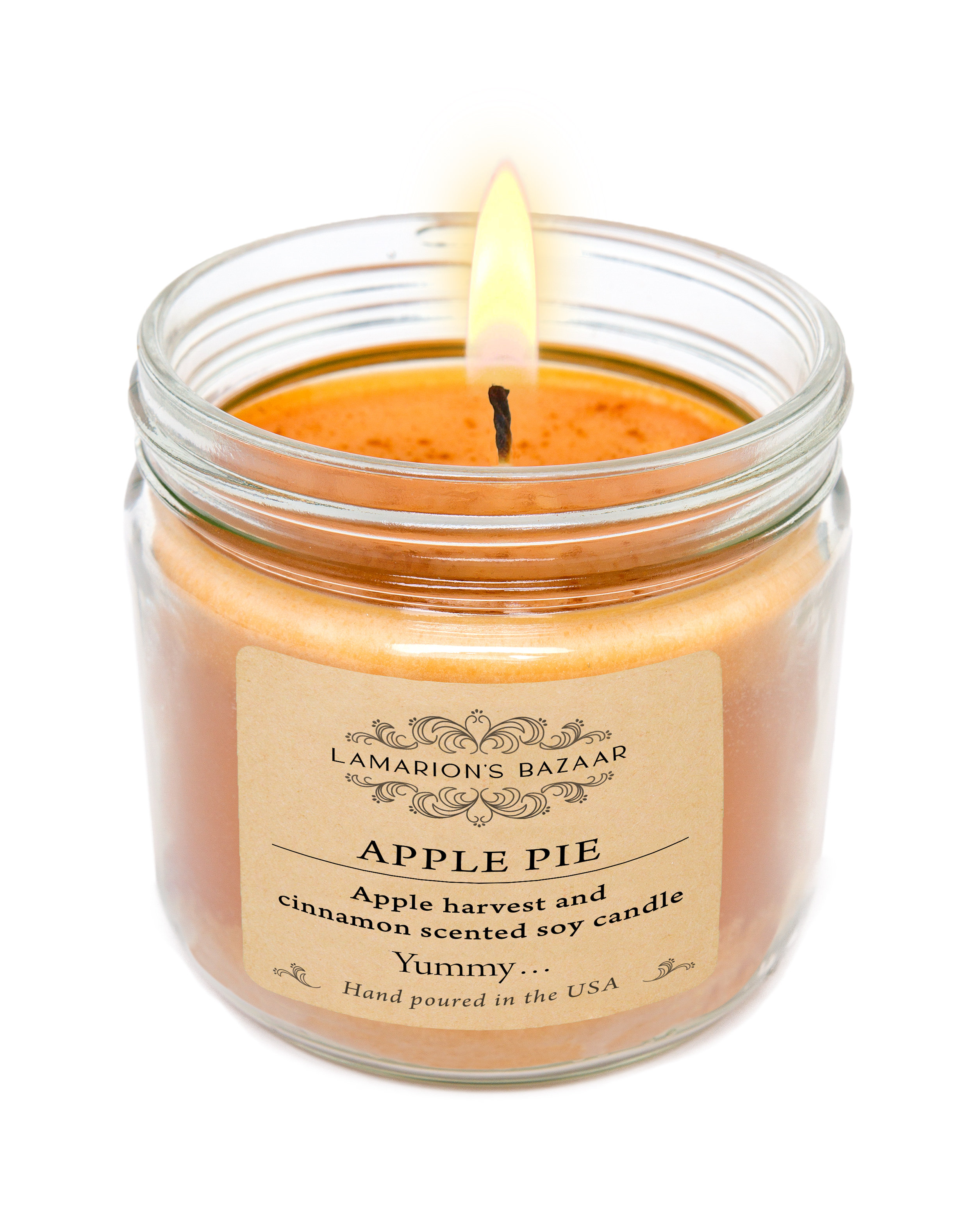 LAMARION'S BAZAAR Apple Pie Candle Fragrance - Fruity And Cozy Apple ...