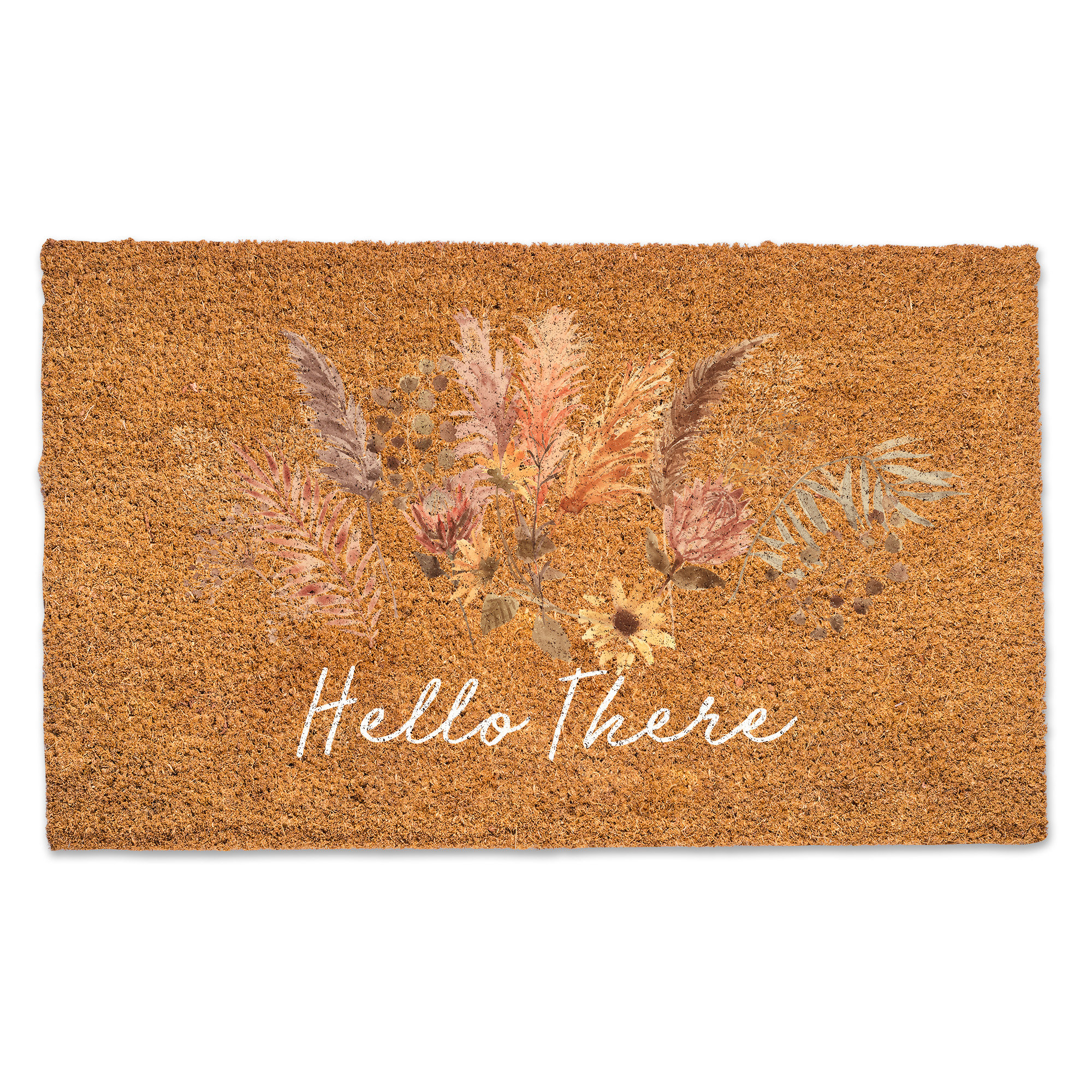 Trinx Hello There Floral Door Mat - Wayfair Canada