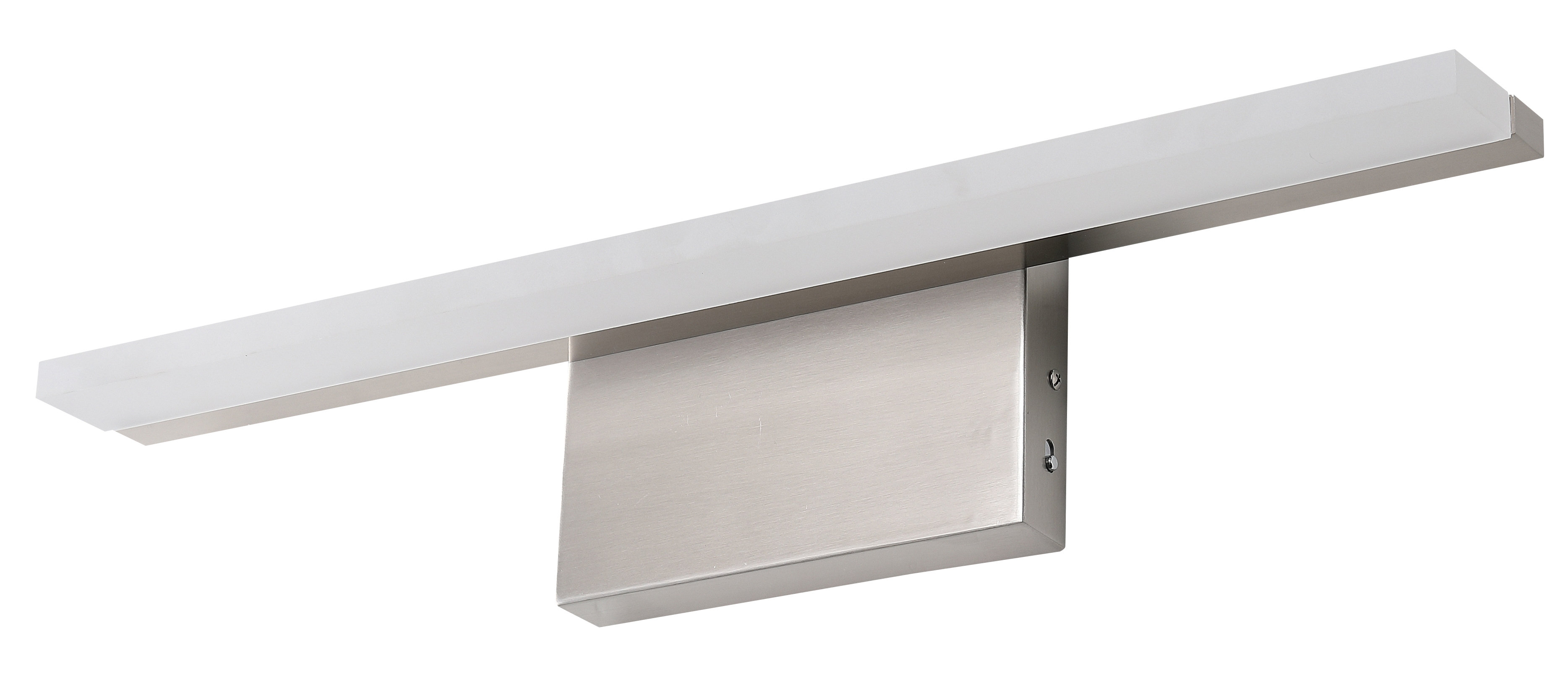 Wrought Studio™ Celestino 1-Light Dimmable LED Silver Bath Bar | Wayfair