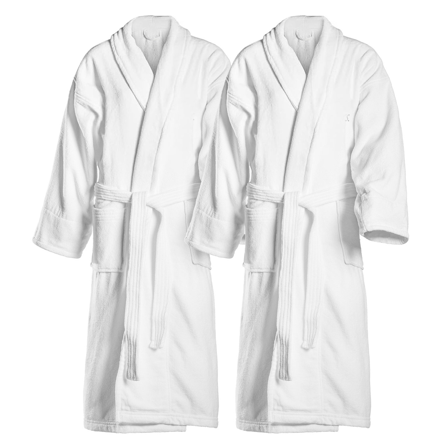 Red Barrel Studio® 2 Piece Cotton Velour Bathrobe Set, Personalized ...