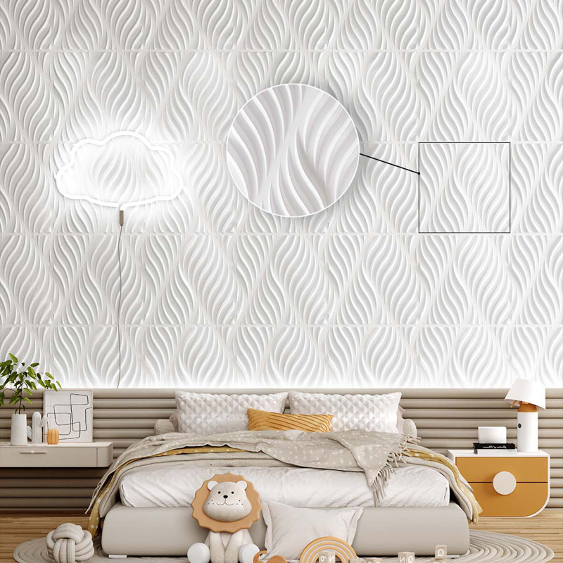 ELEVIQ 19.7" x 19.7" PVC Decorative Wall Paneling For Interior Wall ...