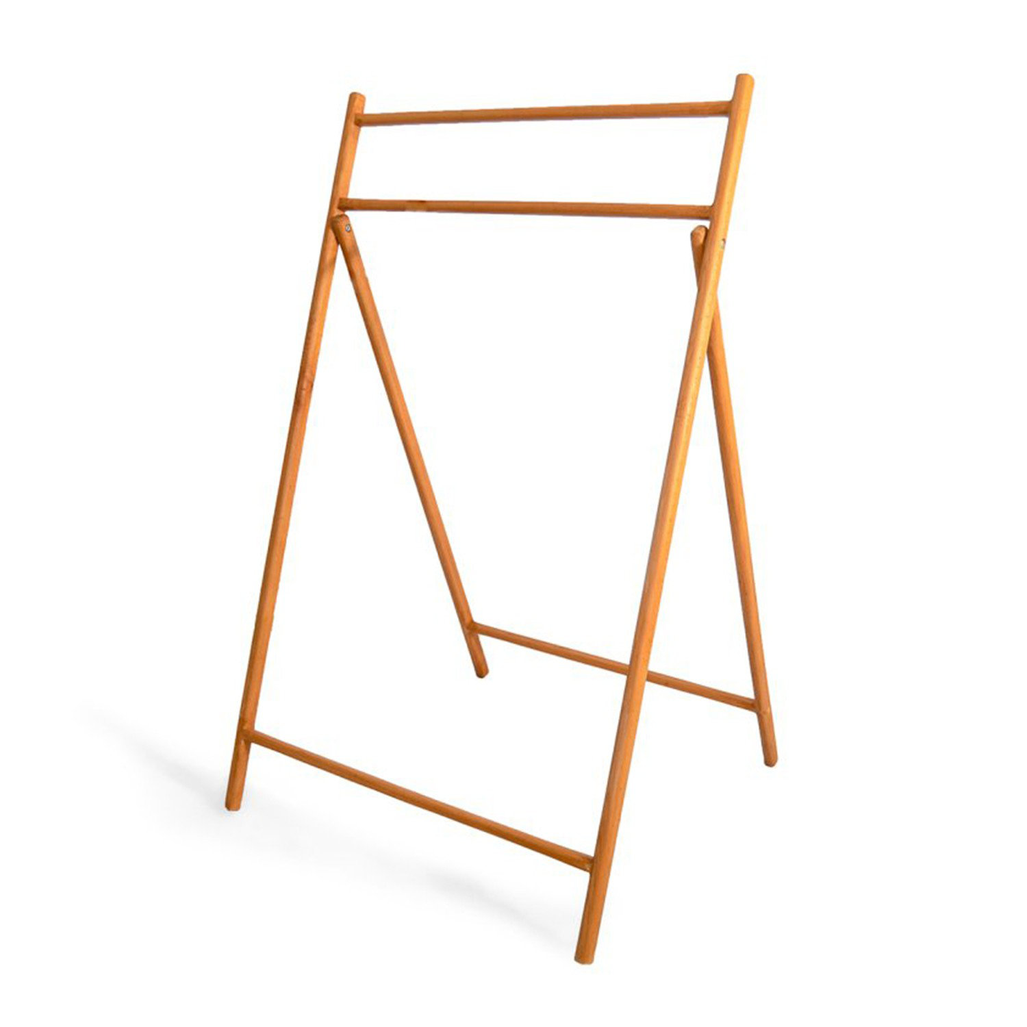 East Urban Home 31.5" Solid Wood Clothes Rack | Wayfair