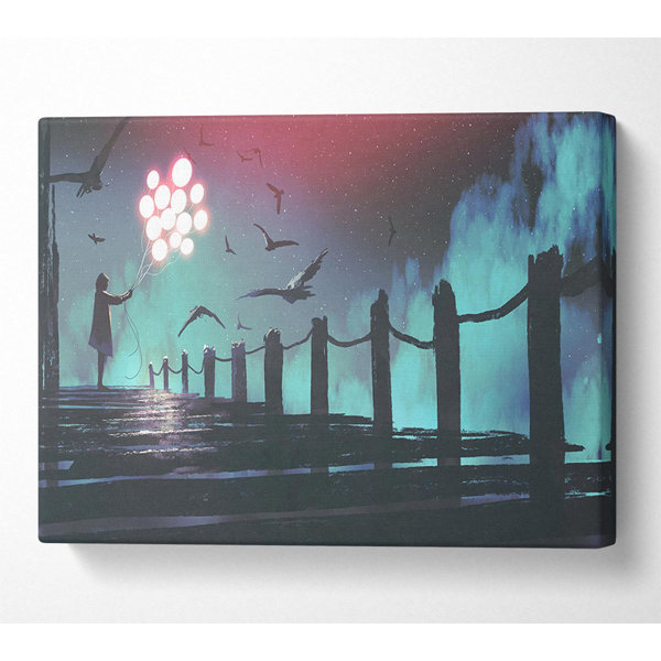 Marlow Home Co. Light Up Balloon Pier - Wrapped Canvas Print | Wayfair ...