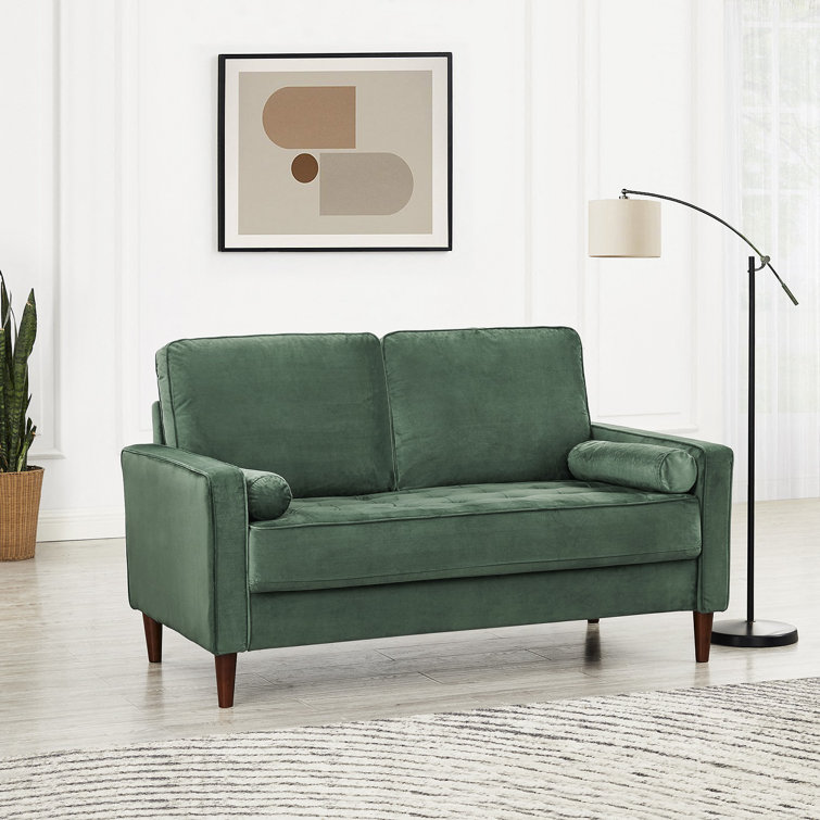 Fairmont Park 150Cm Velvet Square Arm Sofa | Wayfair.co.uk