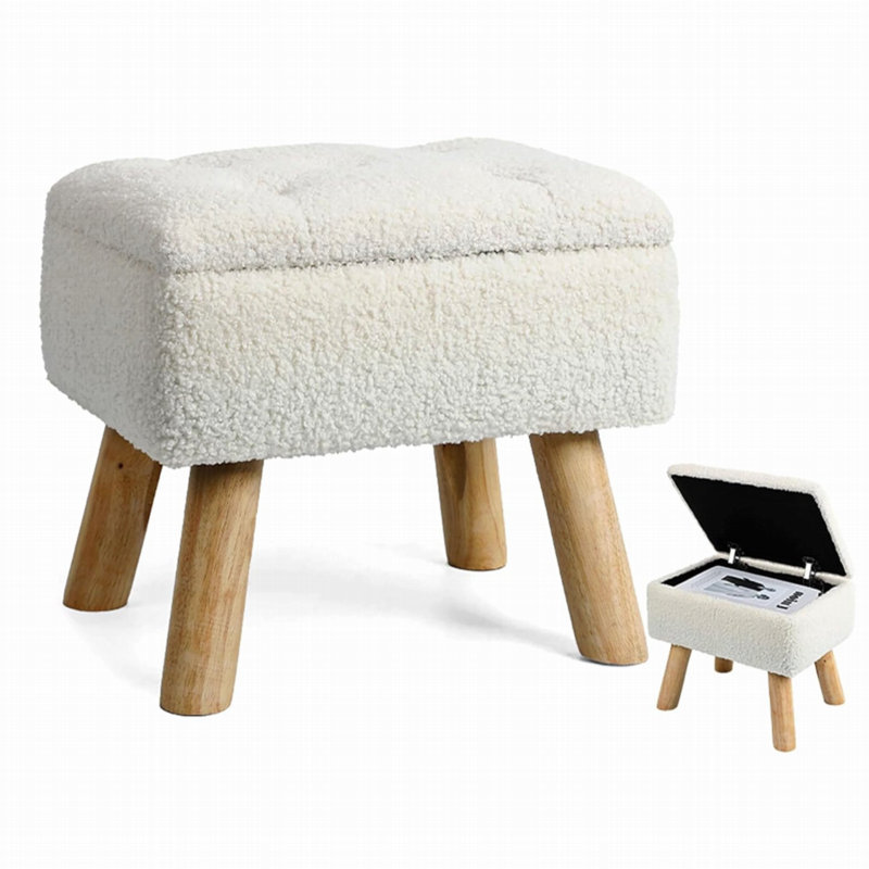 George Oliver Storage Ottoman, Small Storage Ottoman Foot Stool | Wayfair