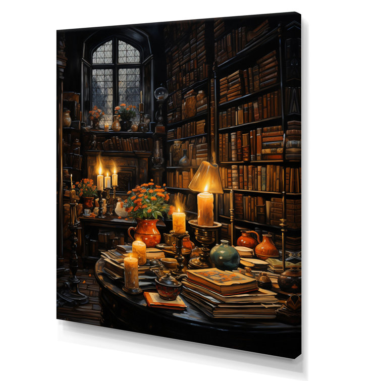 Red Barrel Studio® " Library Classic Literature II " on Canvas | Wayfair