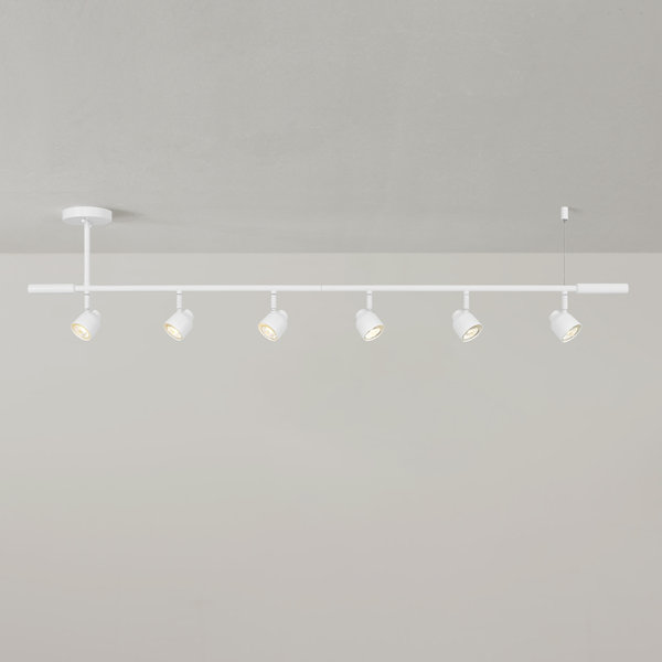 Ebern Designs 4.75'' 6 -Light Fixed Track Track Kit with Dimmable and ...