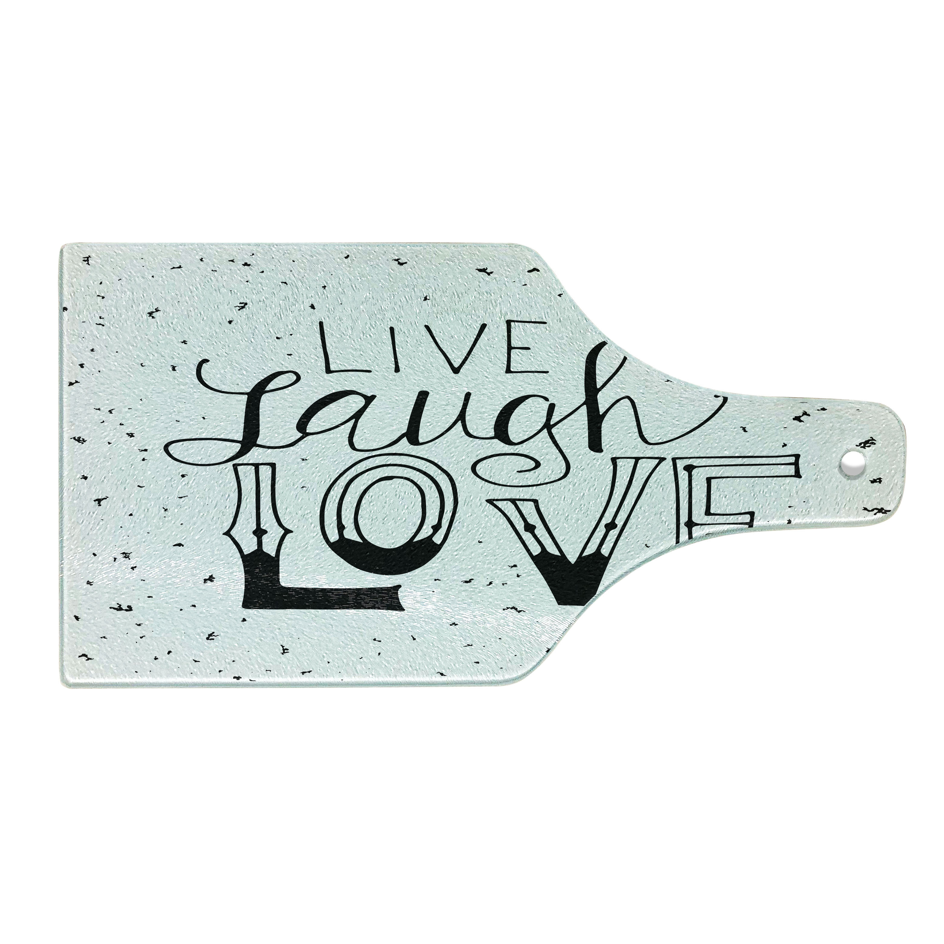 Ambesonne Live Laugh Love Tempered Glass Cutting Board Words Hipster ...