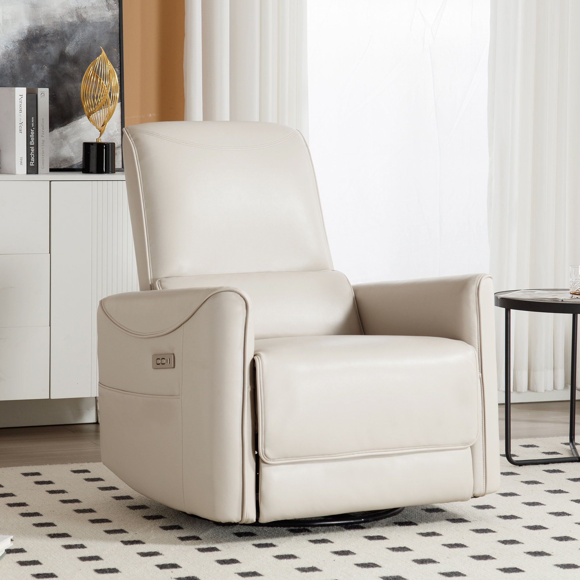 Latitude Run® Taiyab Power Recliner Swivel Glider Rocker Recliner ...