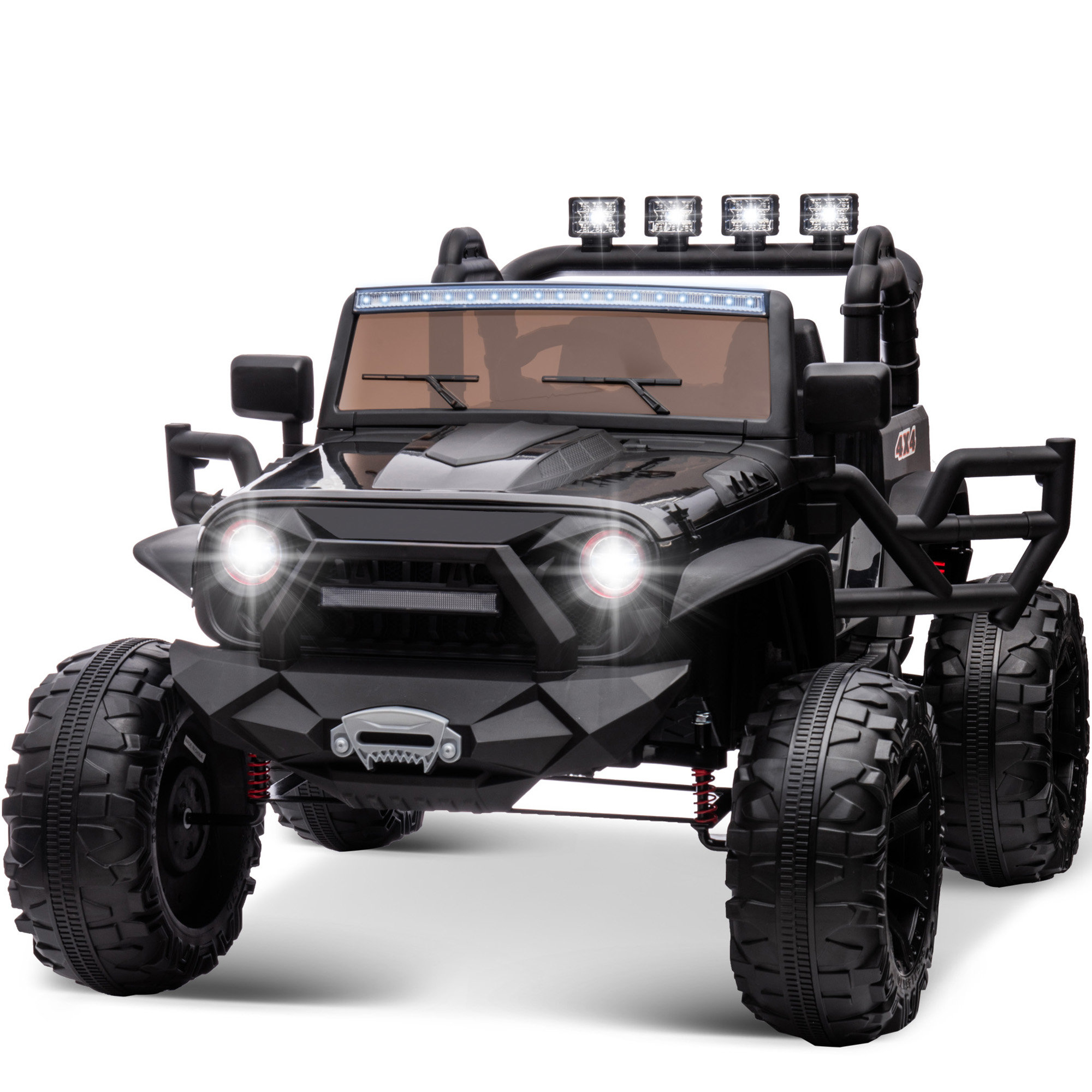 Outfunny 24V 9Ah Ride on Toy for Big Kids, 2-Seater Powered Ride-on ...